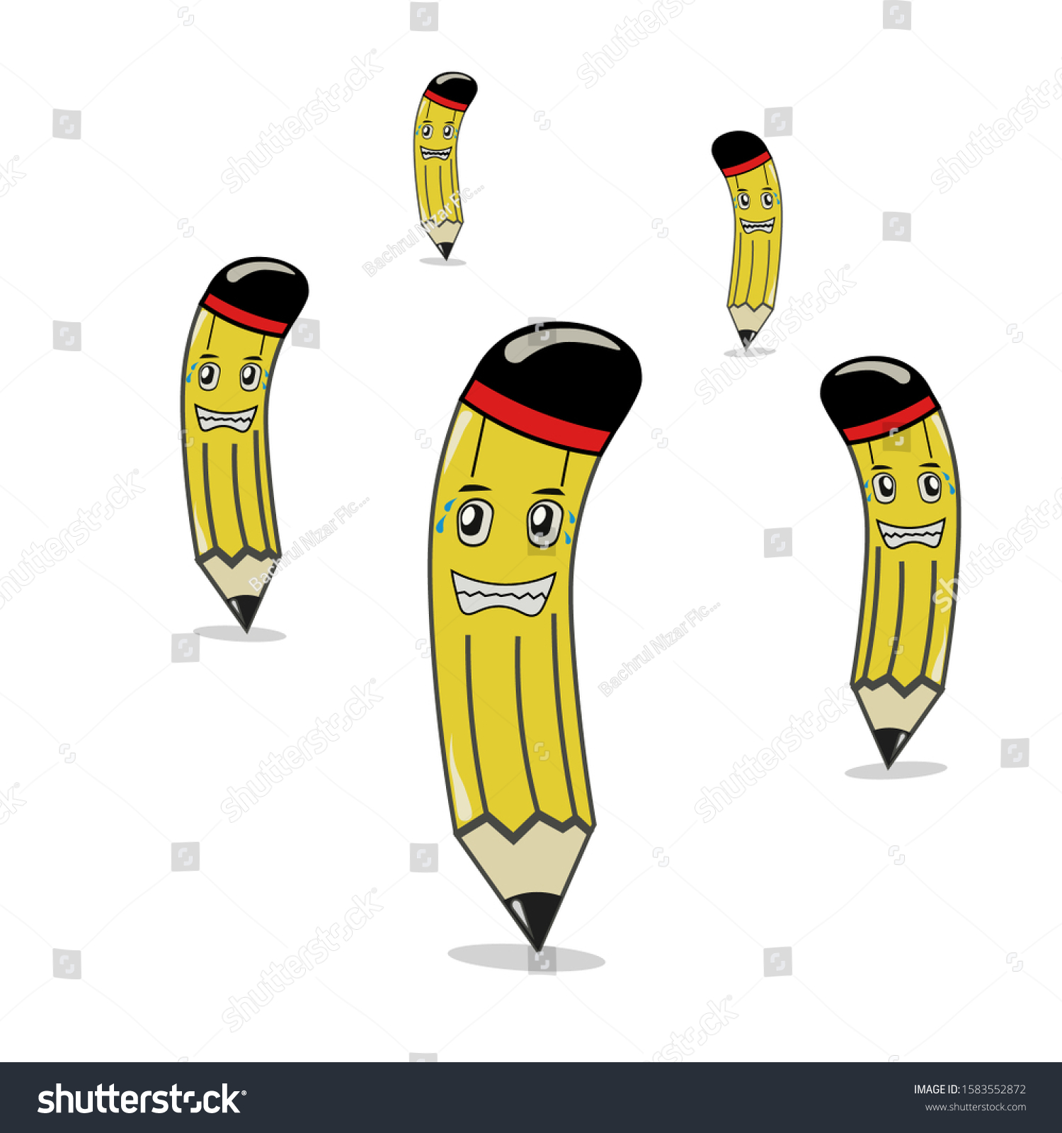 Cartoon Pencil Vector Graphics Illustration: Vector có sẵn (miễn phí ...