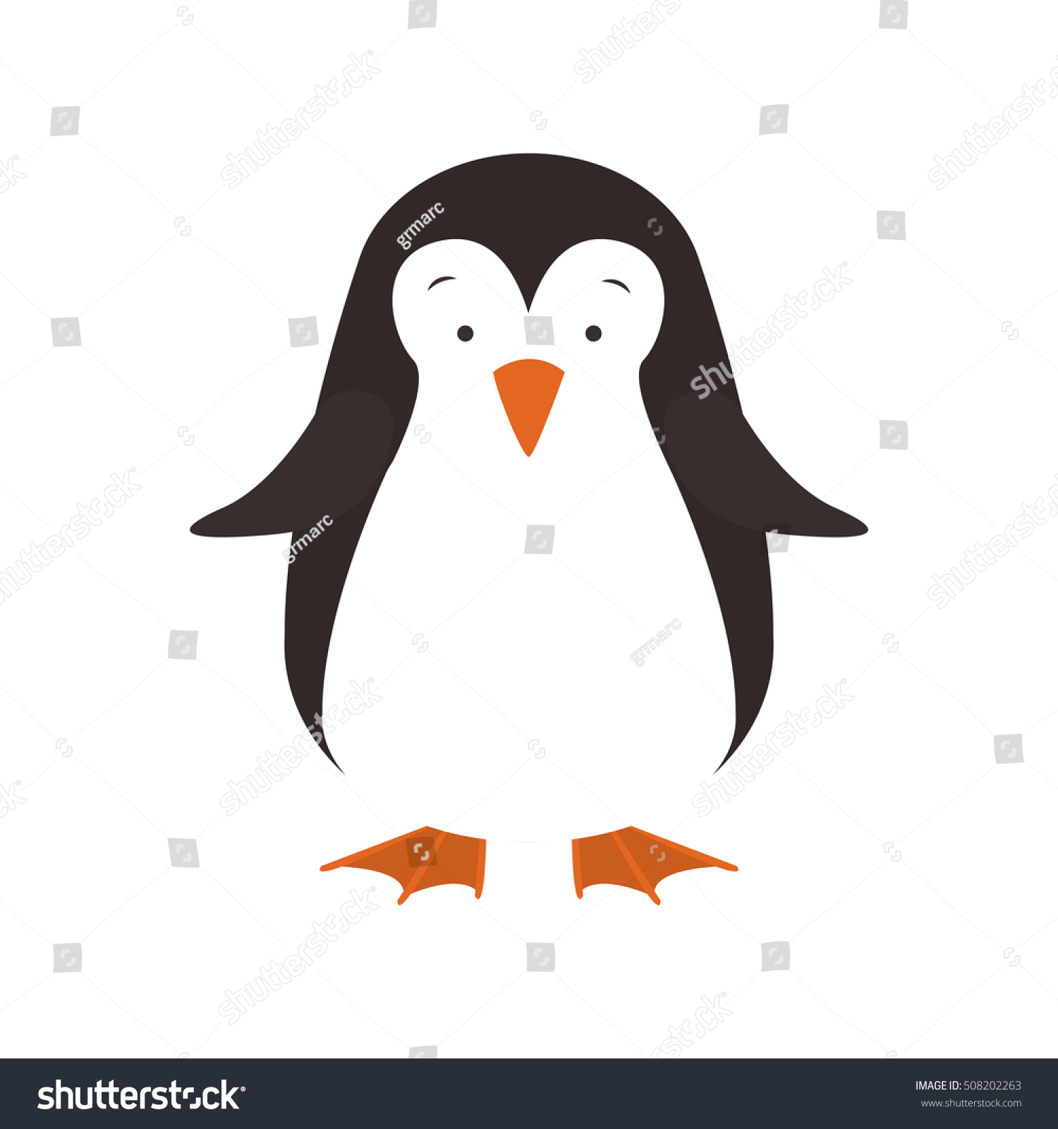 Cartoon Penguin Icon Stock Vector (Royalty Free) 508202263 | Shutterstock