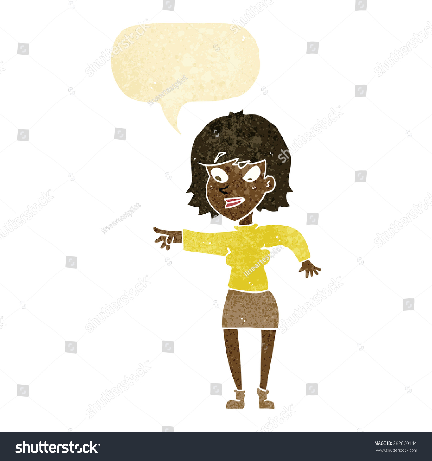 Cartoon Person Speech Bubble Stock Vector (Royalty Free) 282860144 ...