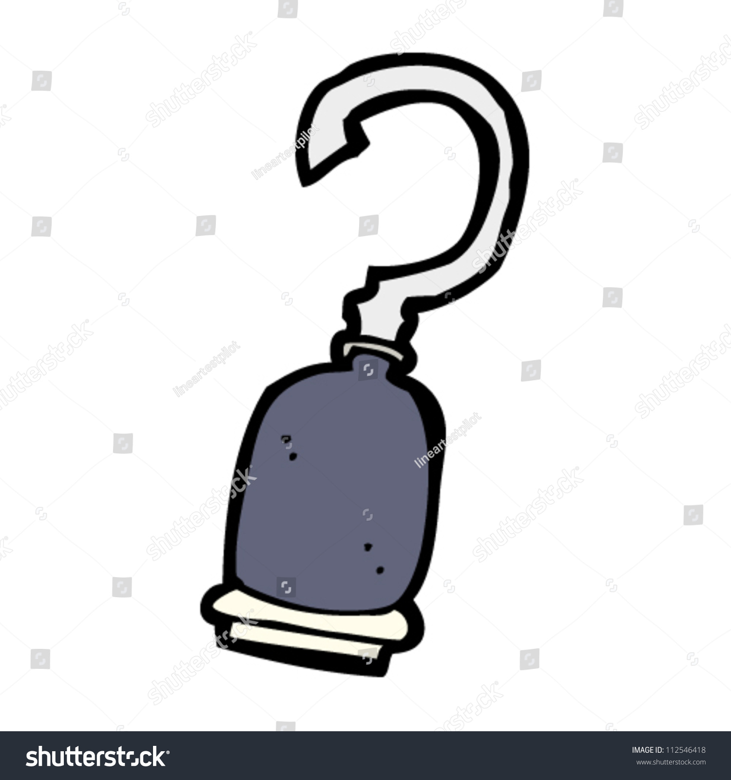 Cartoon Pirate Hook Stock Vector (Royalty Free) 112546418 | Shutterstock