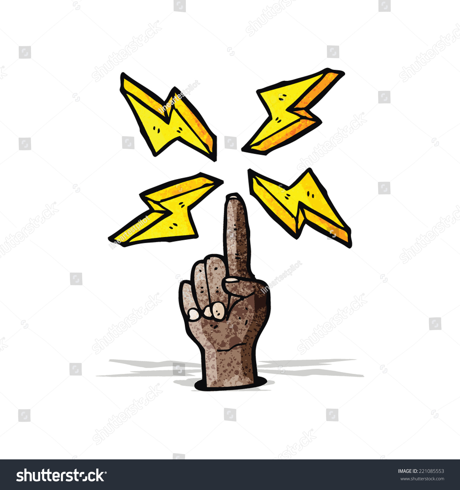 Cartoon Pointing Finger Stock Vector (Royalty Free) 221085553 ...