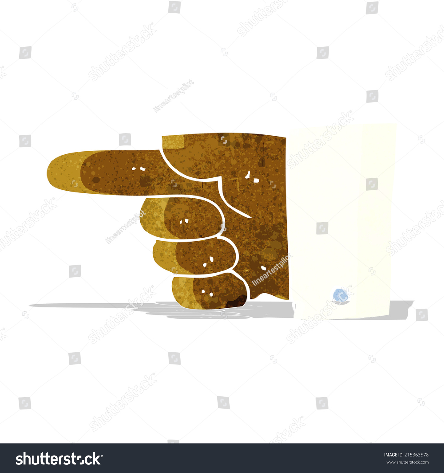Cartoon Pointing Hand Stock Vector (Royalty Free) 215363578 | Shutterstock