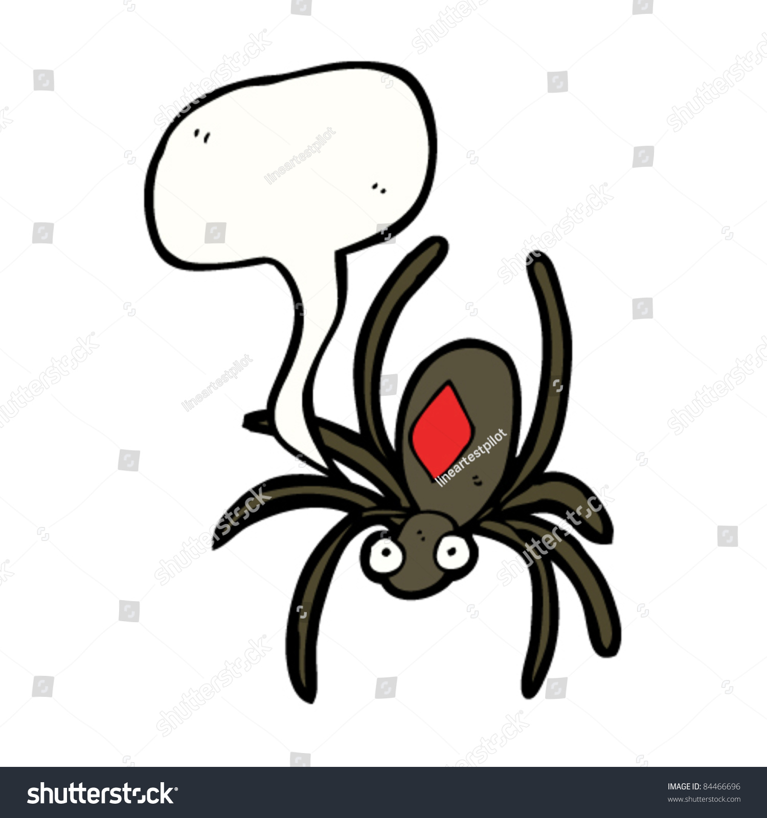 Cartoon Poison Spider Stock Vector (Royalty Free) 84466696 | Shutterstock
