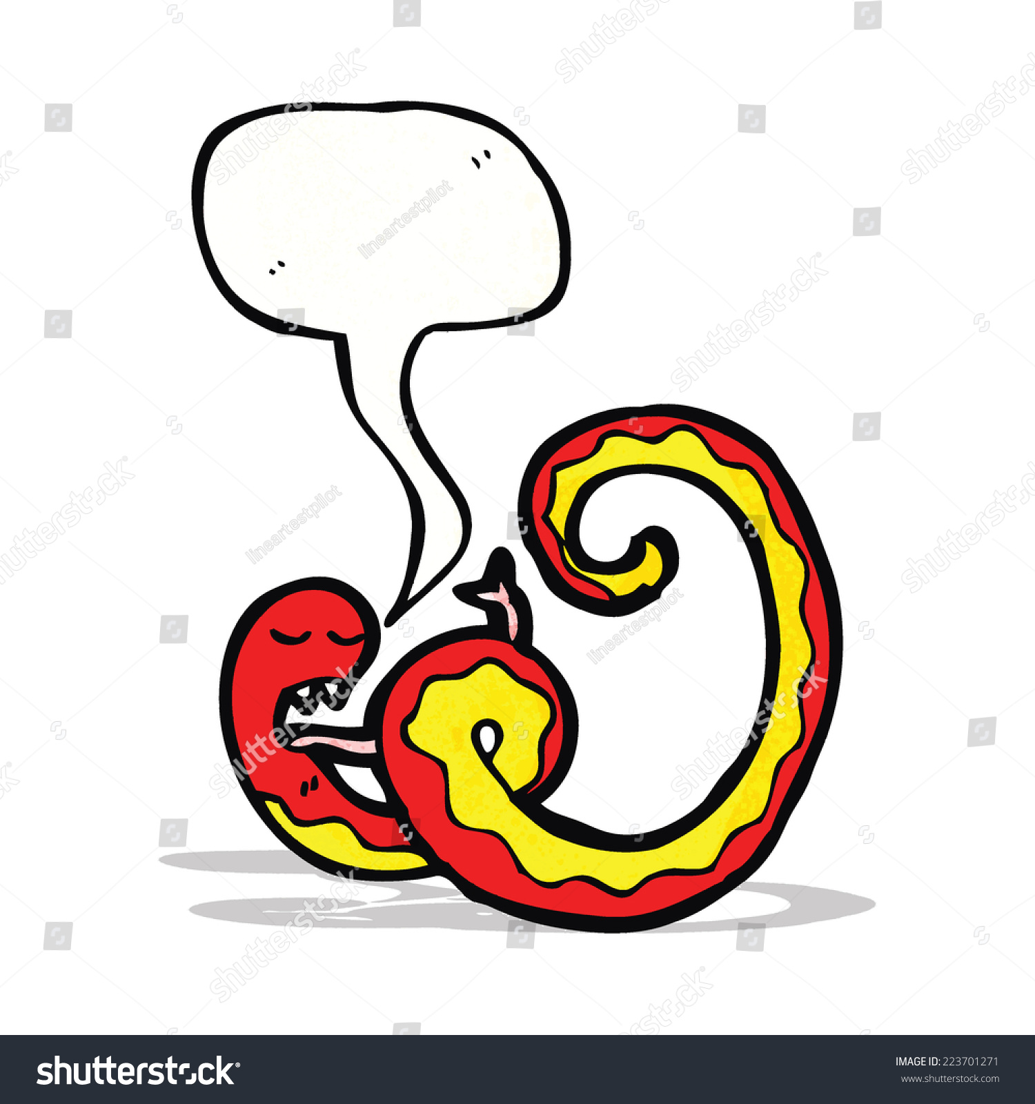 Cartoon Poisonous Snake Stock Vector (Royalty Free) 223701271 ...