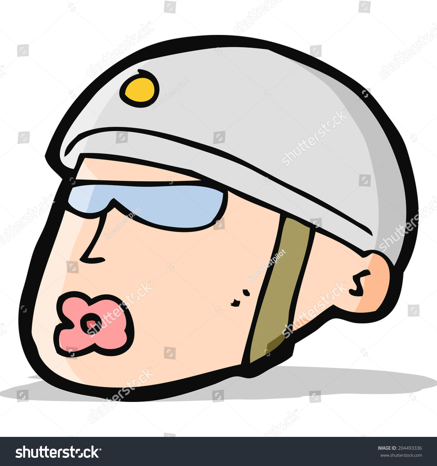 Cartoon Policeman Head Stock Vector (Royalty Free) 204493336 | Shutterstock