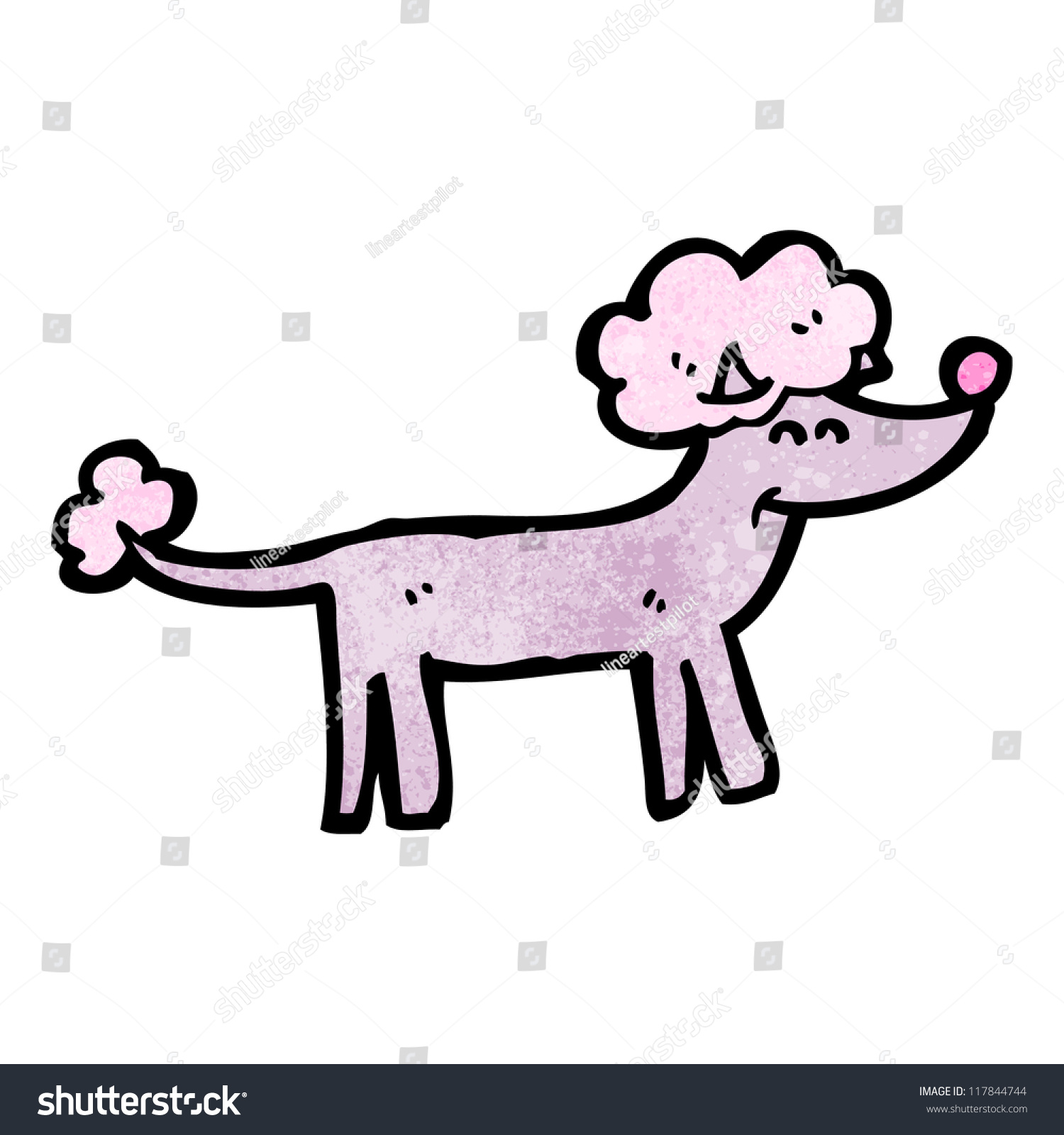 Cartoon Poodle Stock Vector (Royalty Free) 117844744 | Shutterstock