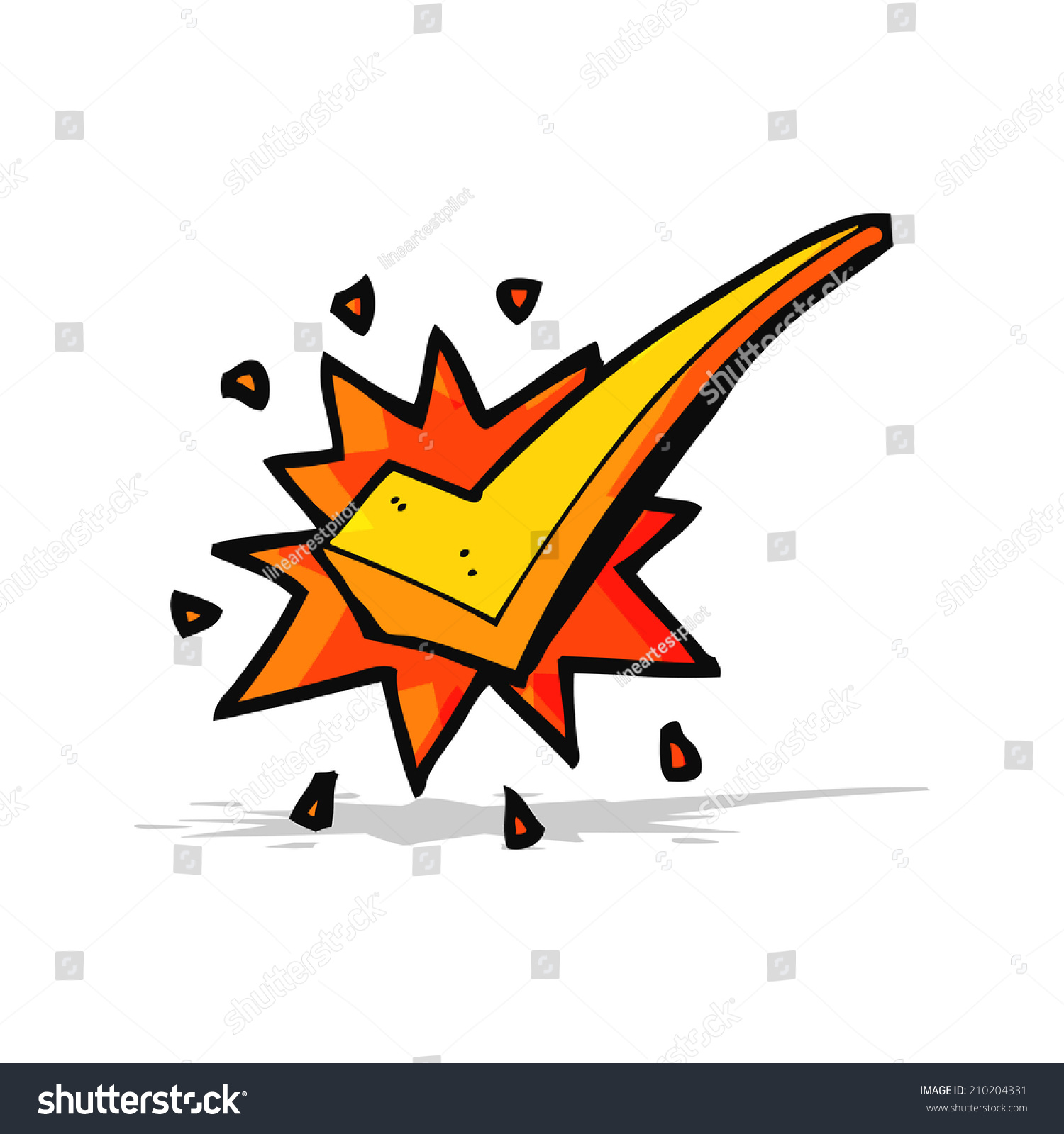 Cartoon Positive Tick Symbol Stock Vector (Royalty Free) 210204331 ...