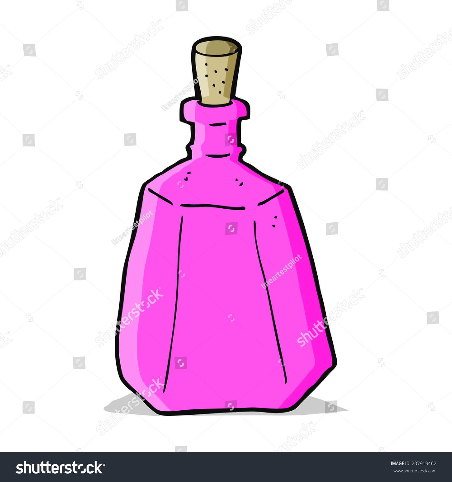 Cartoon Potion Bottle Stock Vector (Royalty Free) 207919462