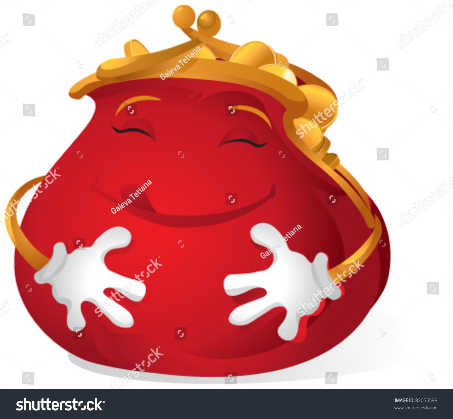 Cartoon Purse Stock Vector Illustration 83055598 : Shutterstock