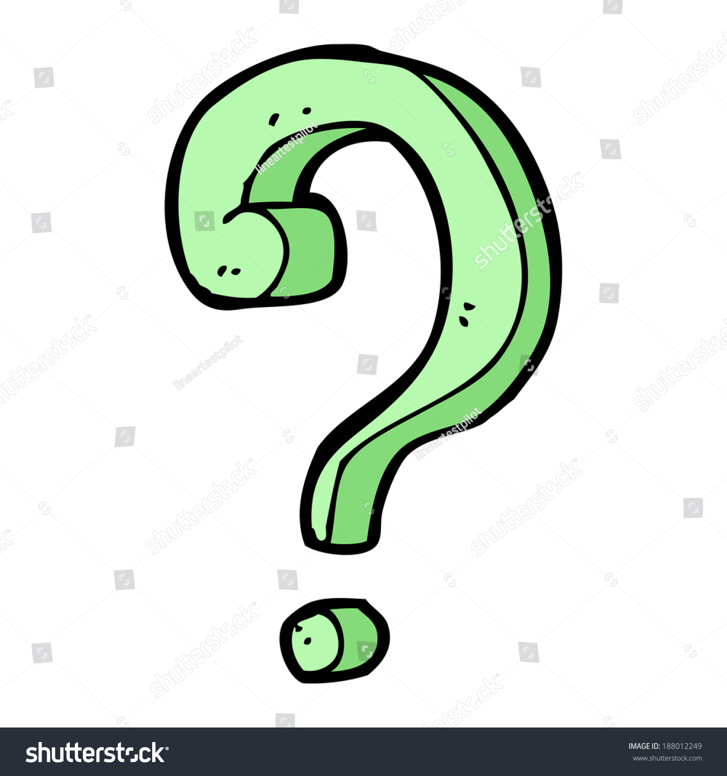 Cartoon Question Mark Stock Vector (Royalty Free) 188012249 | Shutterstock