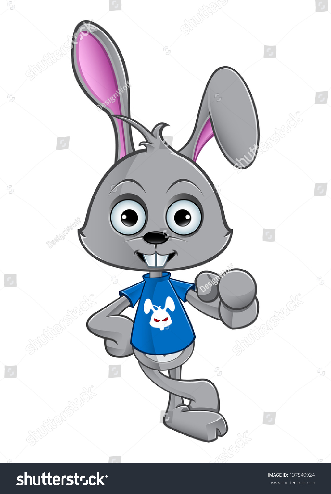 Cartoon Rabbit Character Stock Vector (Royalty Free) 137540924
