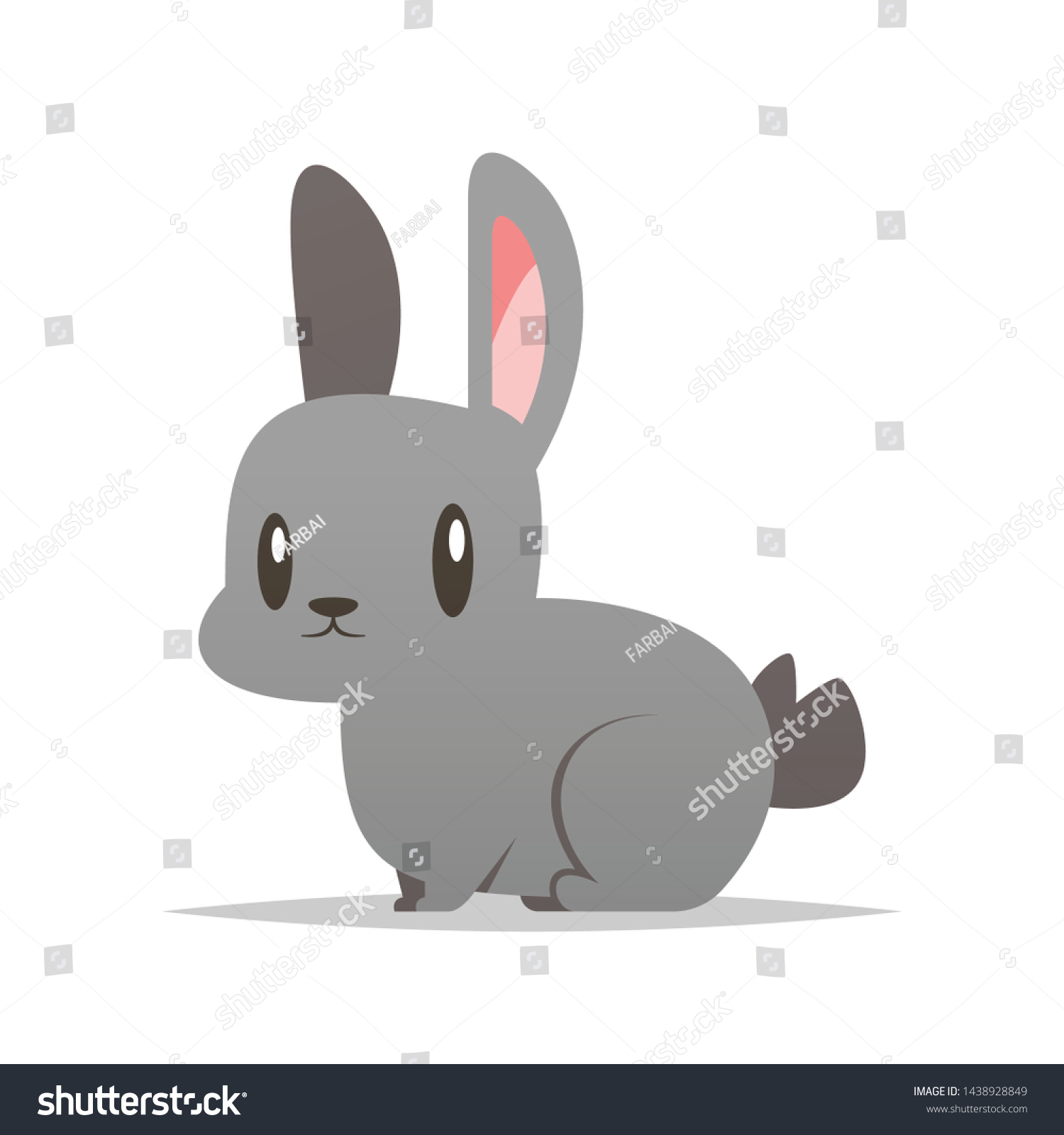 Cartoon Rabbit Vector Isolated Illustration Stock Vector (Royalty Free ...
