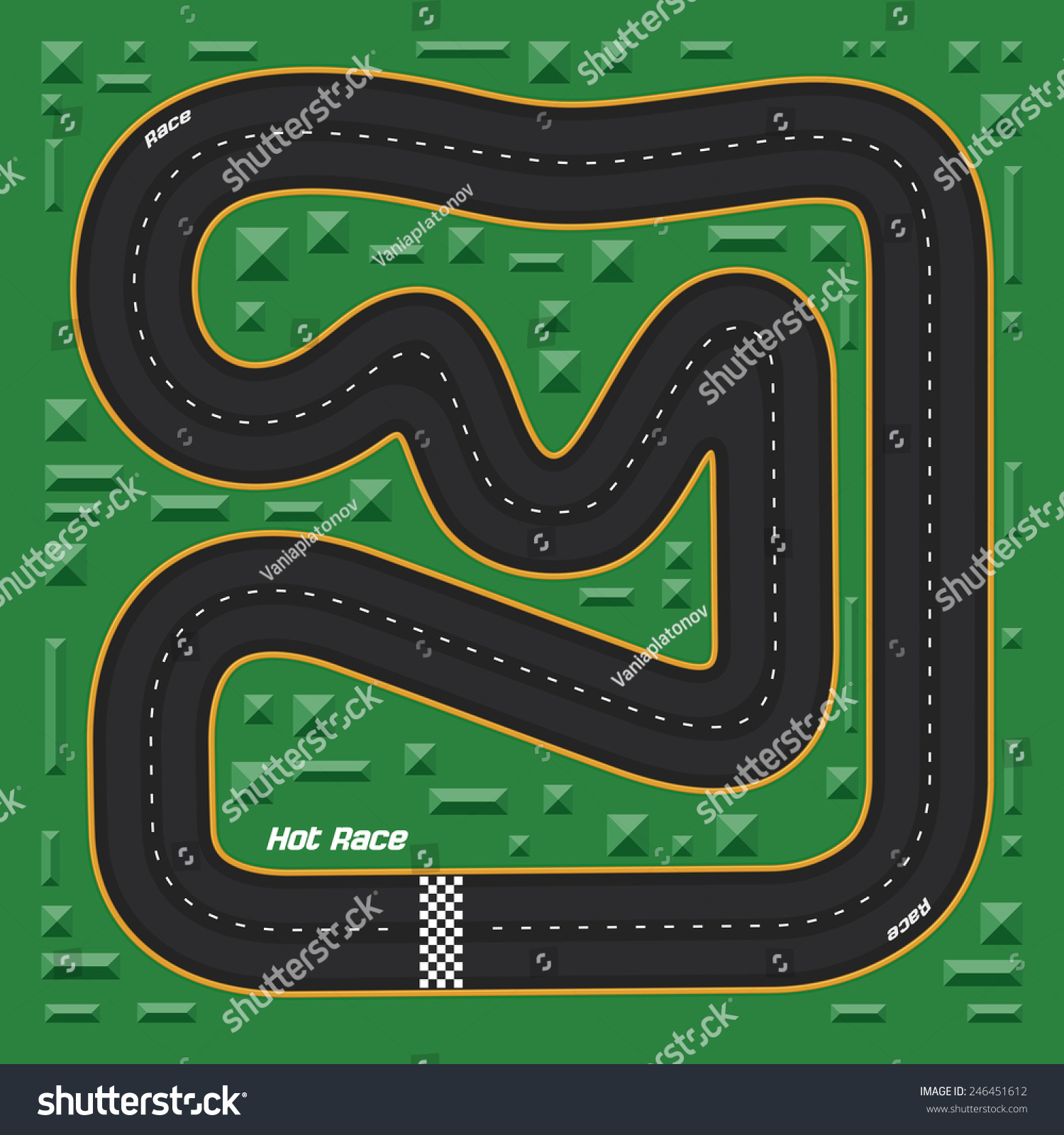 Cartoon Racing Map Game: เวกเตอร์สต็อก (ปลอดค่าลิขสิทธิ์) 246451612 ...