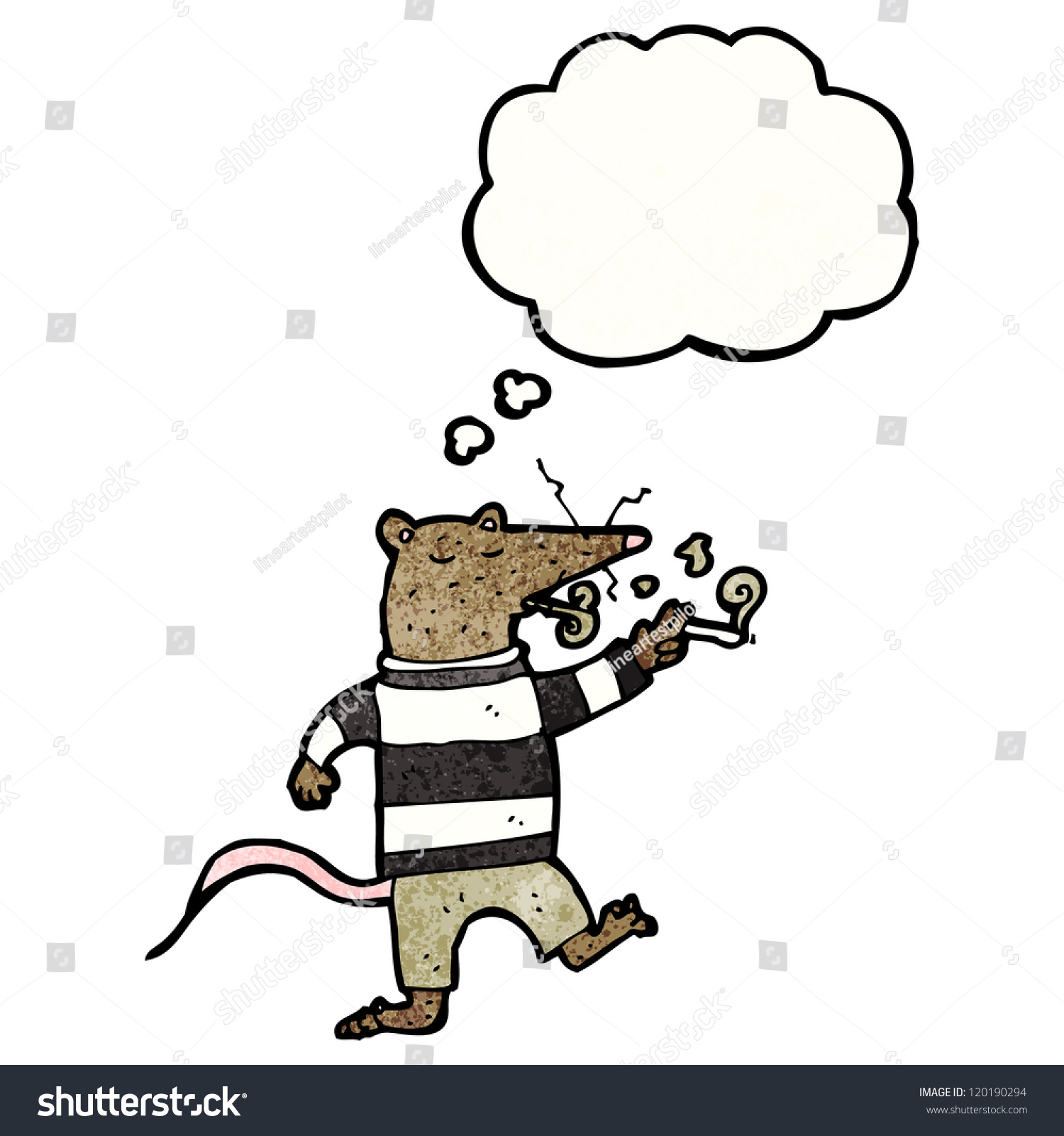 Cartoon Rat Smoking Stock Vector (Royalty Free) 120190294 | Shutterstock