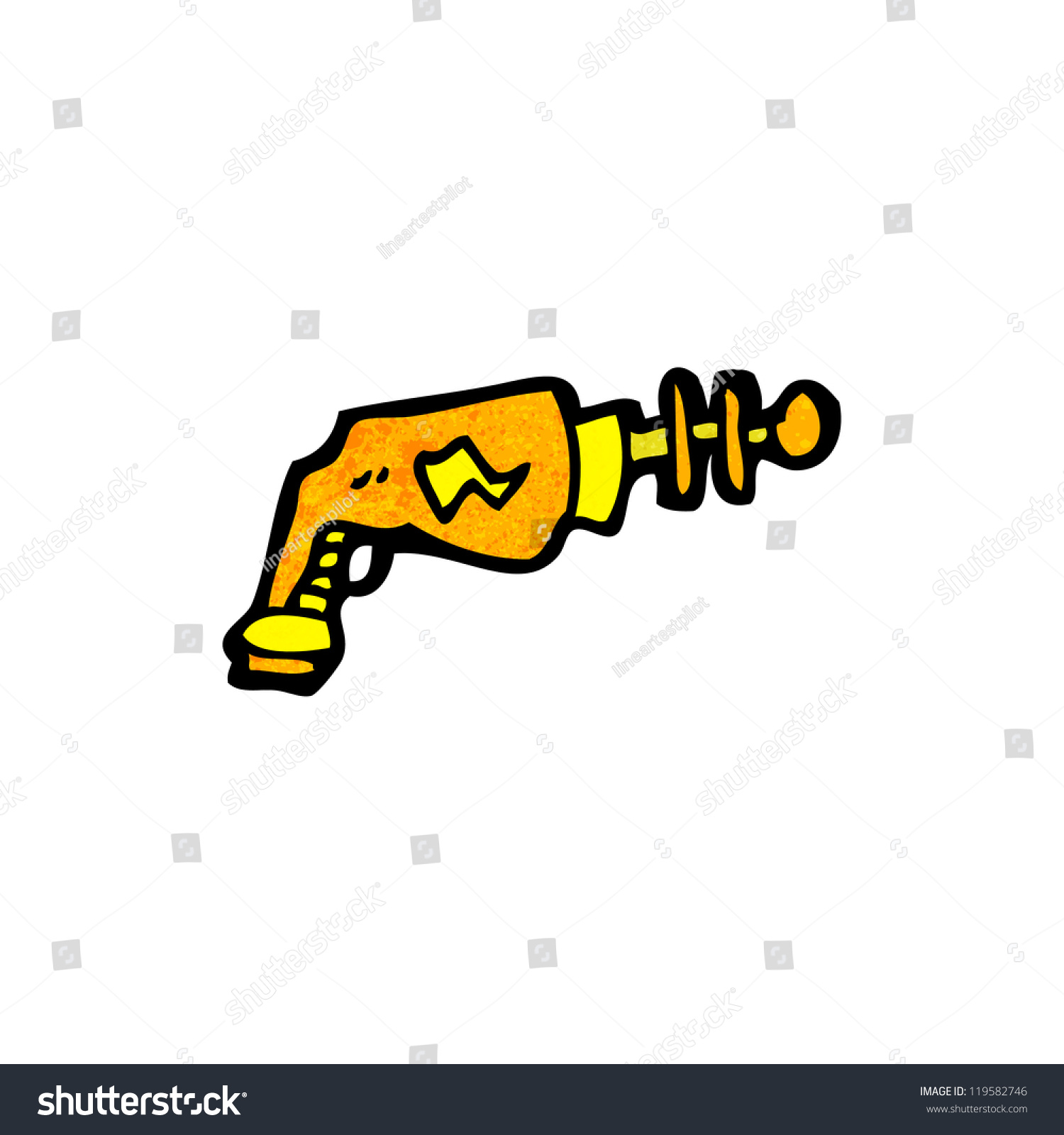 Cartoon Ray Gun Stock Vector (Royalty Free) 119582746 | Shutterstock