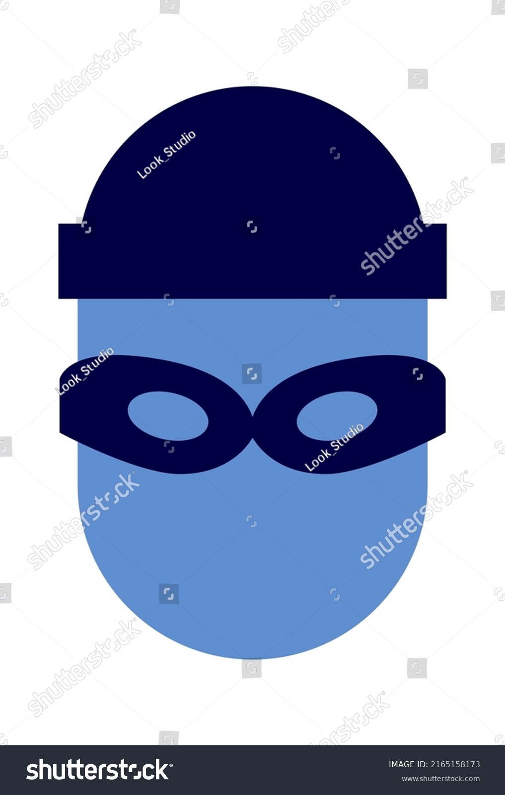 Cartoon Robber Icon Vector Illustration Stock Vector (Royalty Free ...