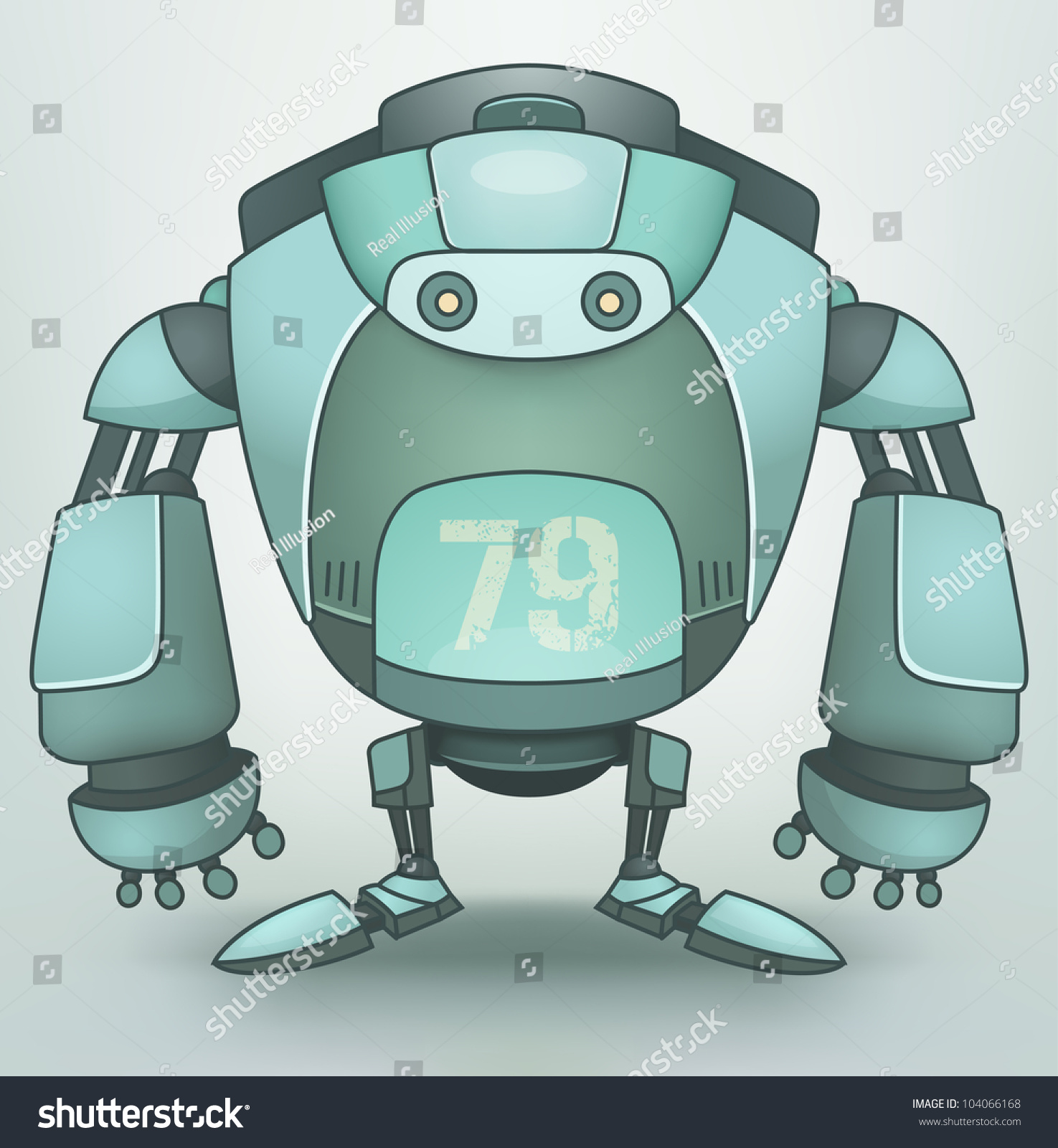 Cartoon Robot: เวกเตอร์สต็อก (ปลอดค่าลิขสิทธิ์) 104066168 | Shutterstock
