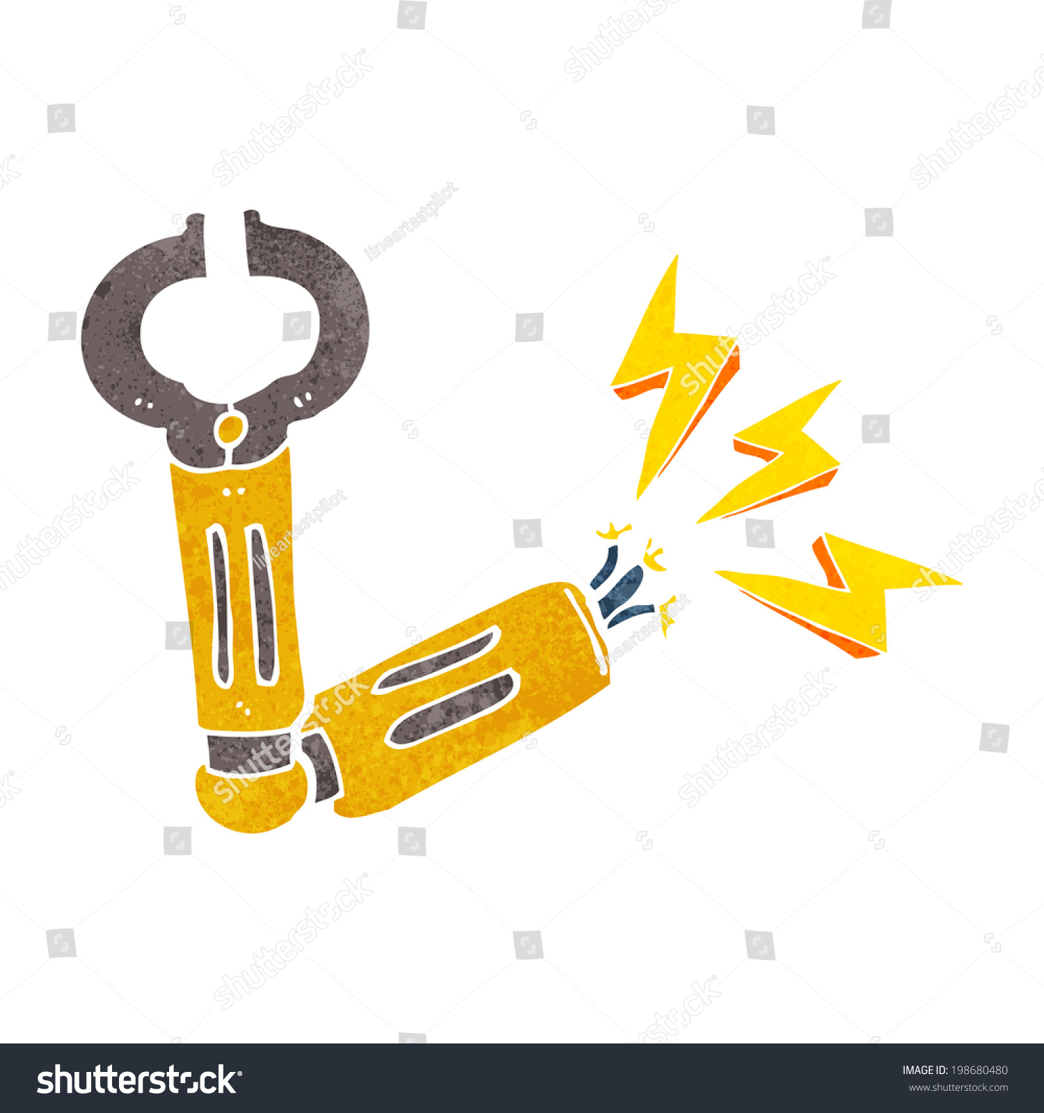 Cartoon Robot Arm Stock Vector (Royalty Free) 198680480