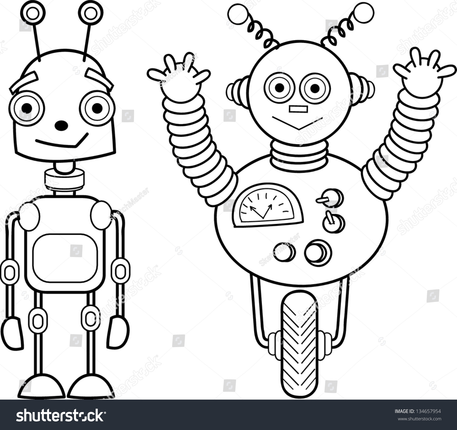 41,506 Outline illustration robot Images, Stock Photos & Vectors ...