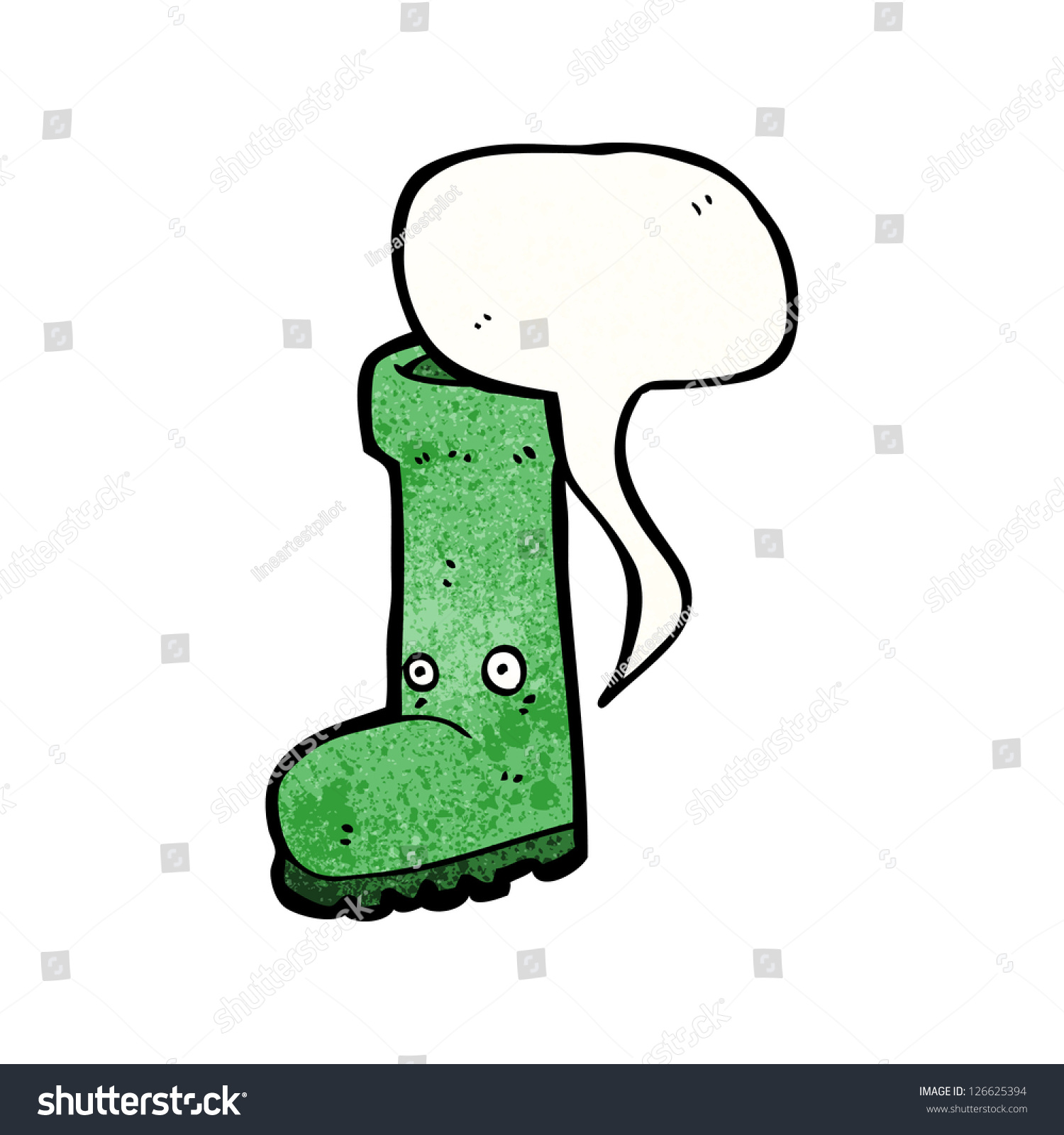 Cartoon Rubber Boot Stock Vector (Royalty Free) 126625394 | Shutterstock