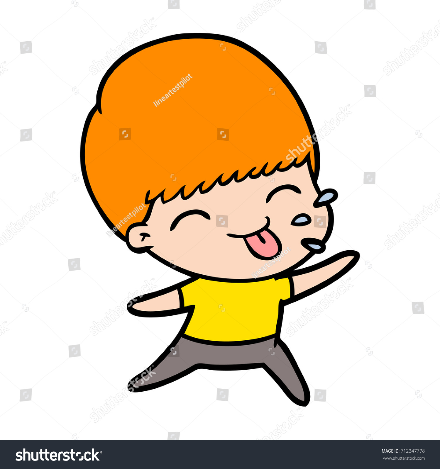 Cartoon Rude Man Stock Vector (Royalty Free) 712347778 | Shutterstock