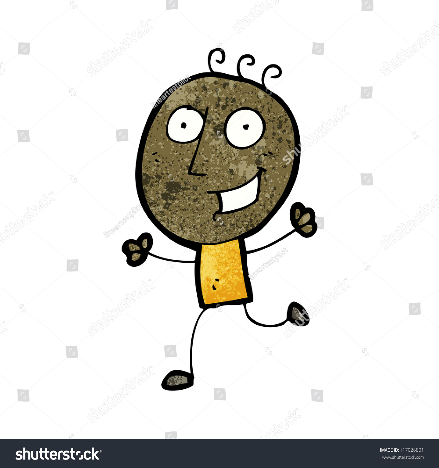 Cartoon Running Man Stock Vector (Royalty Free) 117028801 | Shutterstock