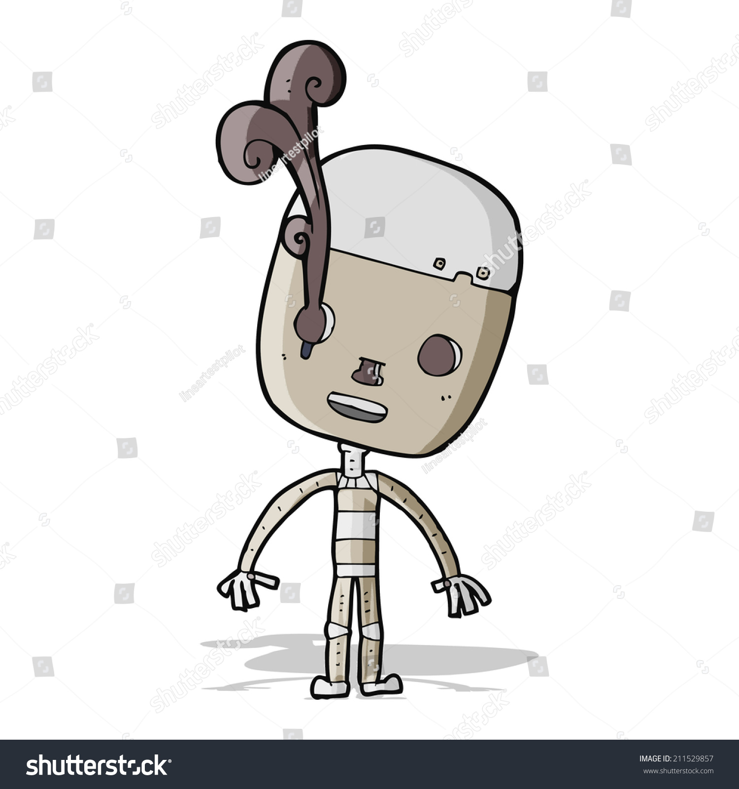 Cartoon Sad Robot Stock Vector (Royalty Free) 211529857 | Shutterstock