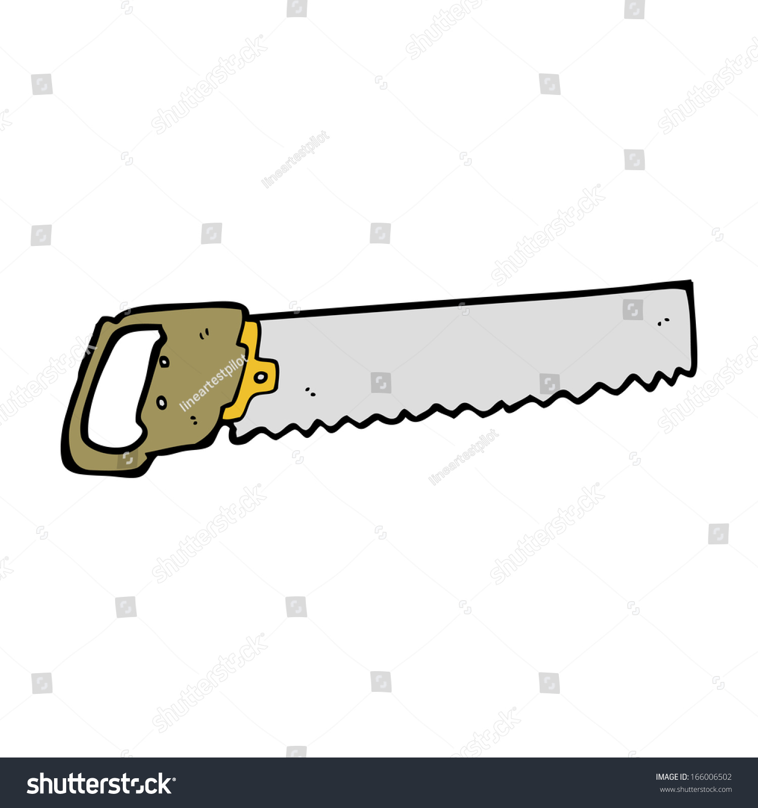 Cartoon Saw Stock Vector (Royalty Free) 166006502