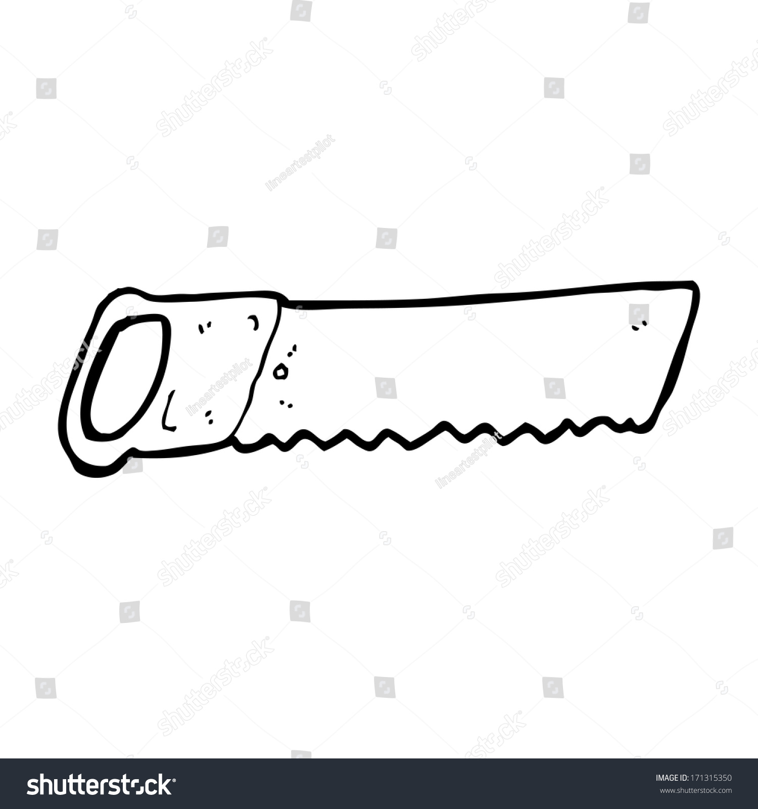 Cartoon Saw Stock Vector (Royalty Free) 171315350 | Shutterstock