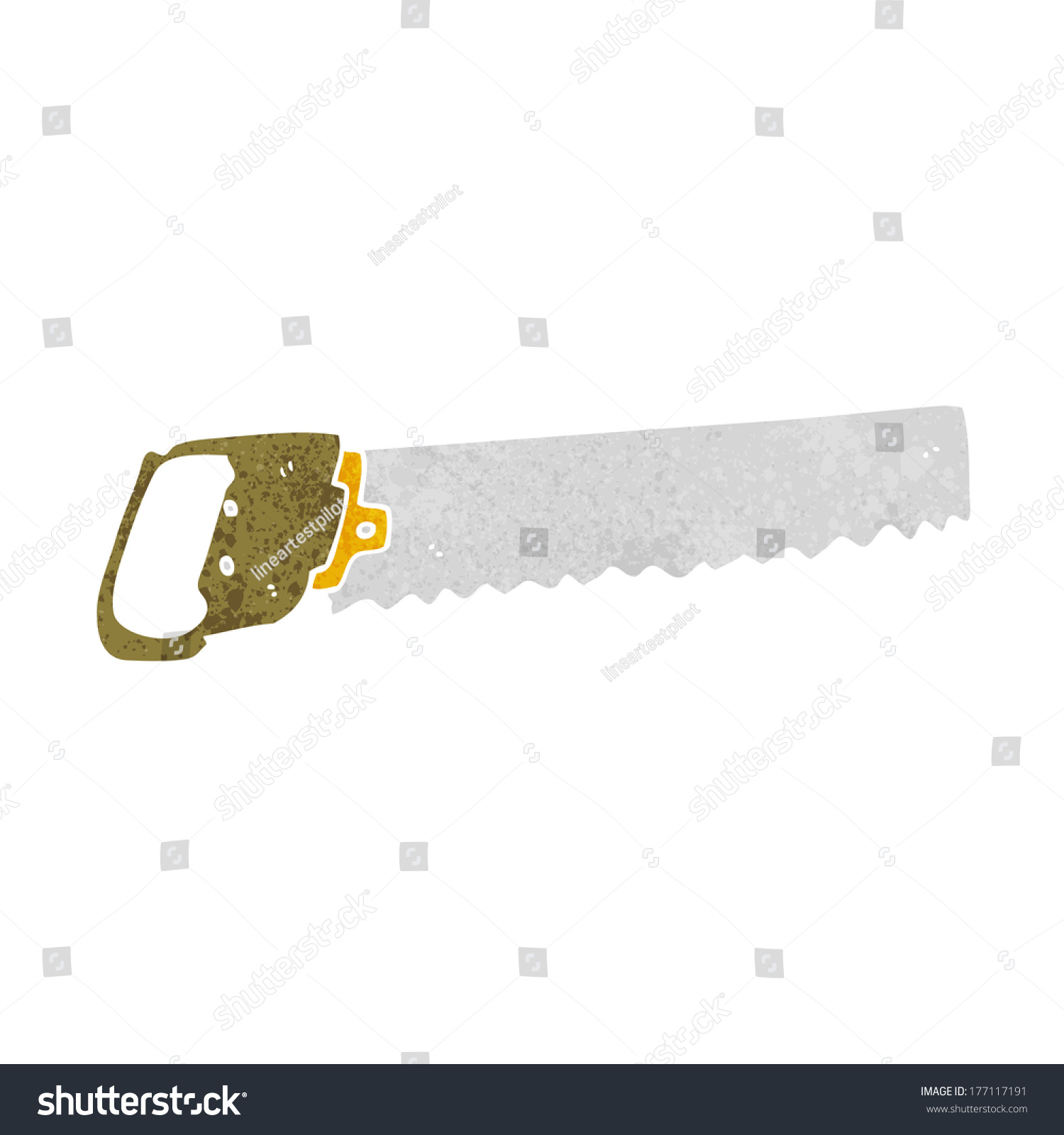 Cartoon Saw Stock Vector (Royalty Free) 177117191 | Shutterstock
