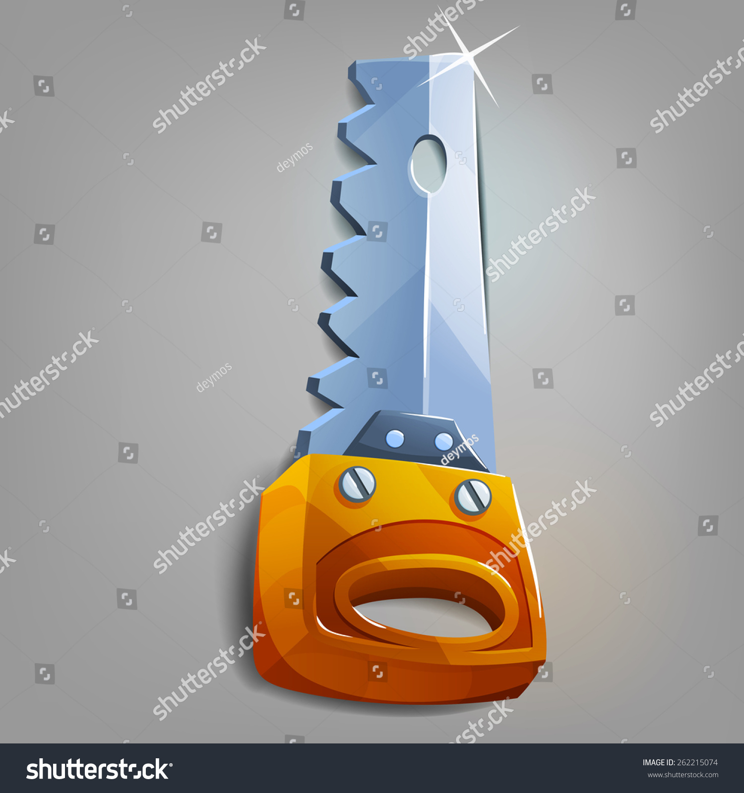 Cartoon Saw Vector Illustration Stock Vector (Royalty Free) 262215074 ...
