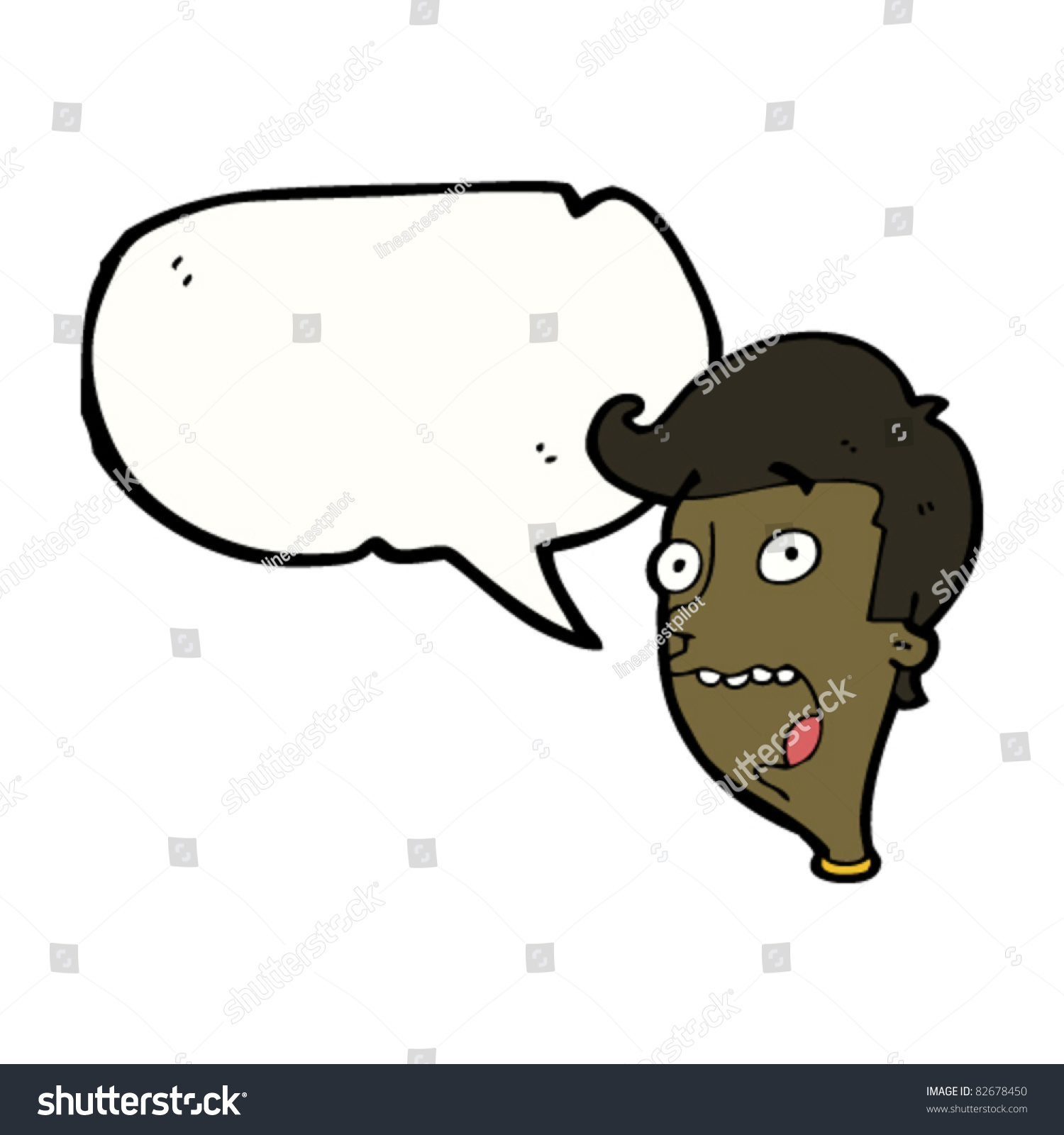 Cartoon Scared Boy Talking Stock Vector (Royalty Free) 82678450 ...