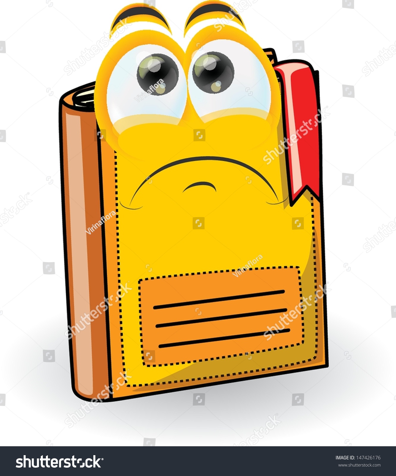 Cartoon School Book Stock Vector (Royalty Free) 147426176 | Shutterstock