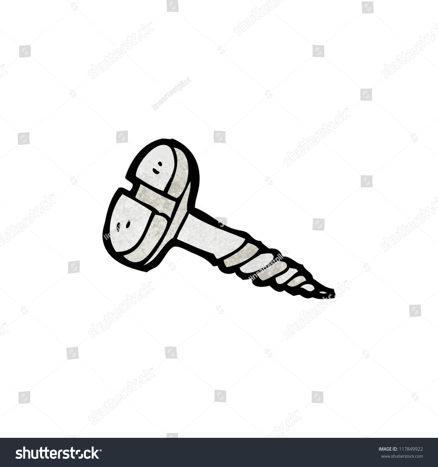 Cartoon Screw Stock Vector (Royalty Free) 117849922 | Shutterstock