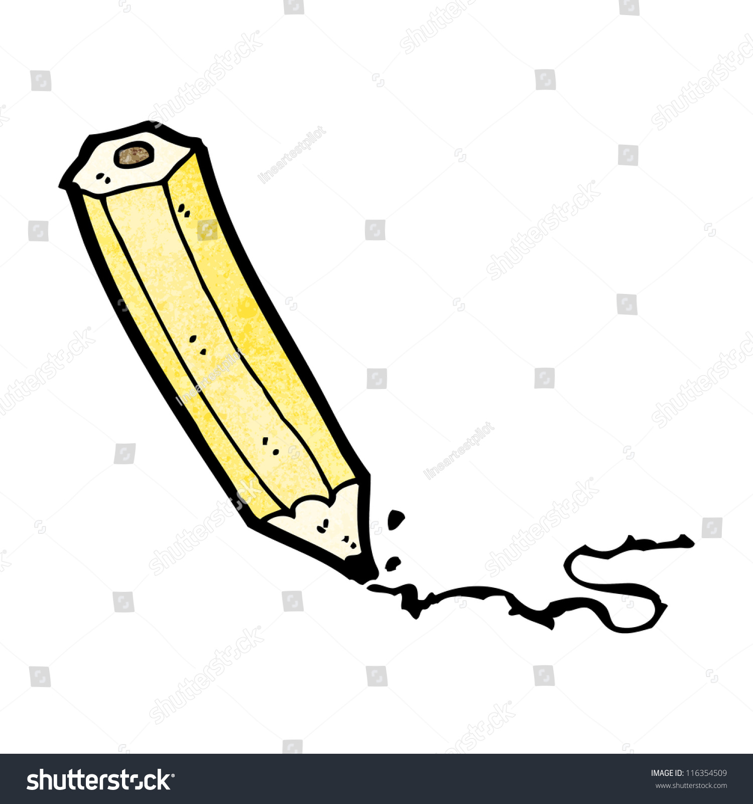 Cartoon Scribbling Pencil Stock Vector (Royalty Free) 116354509 ...