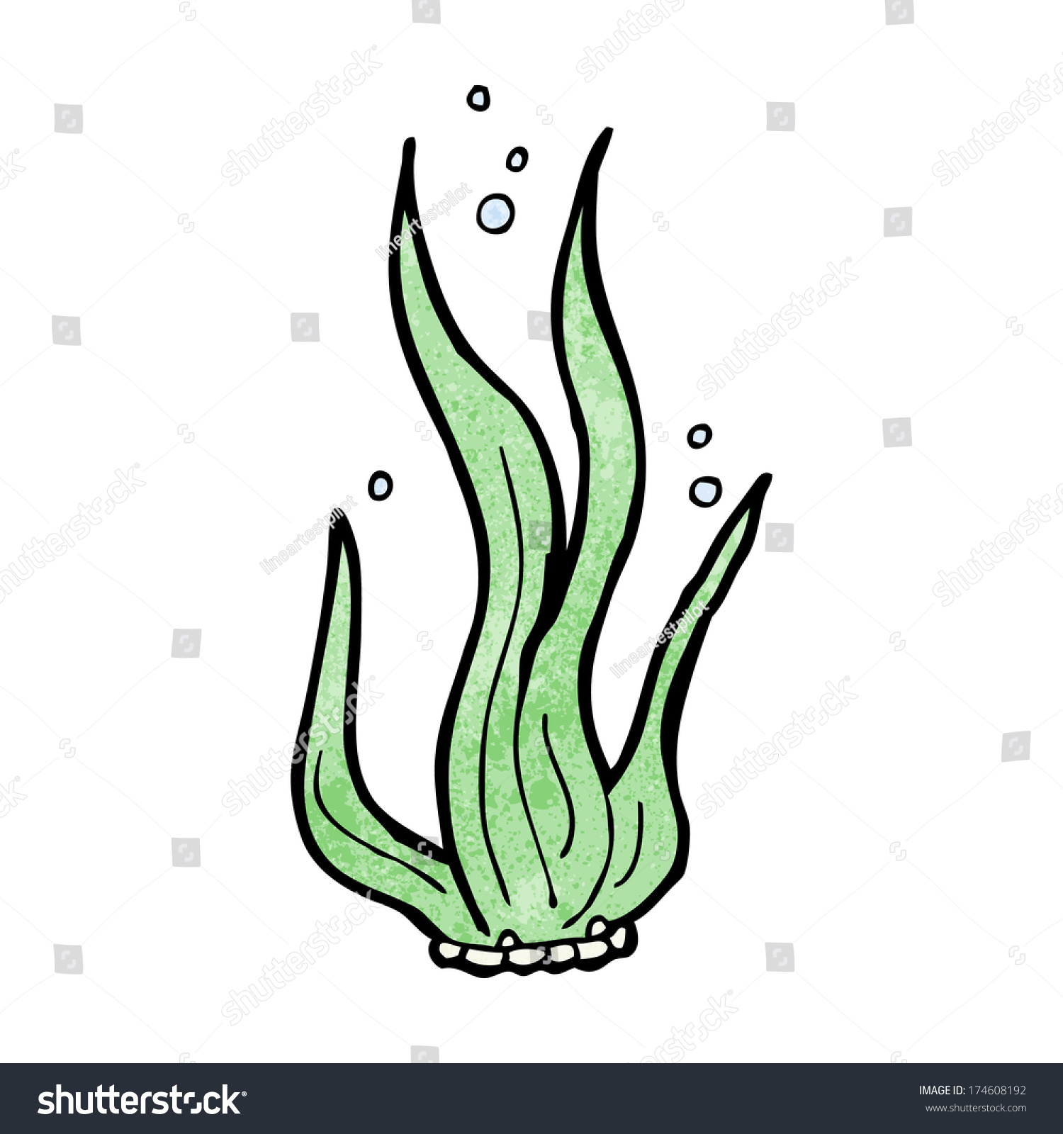 Cartoon Seaweed Stock Vector 174608192 - Shutterstock