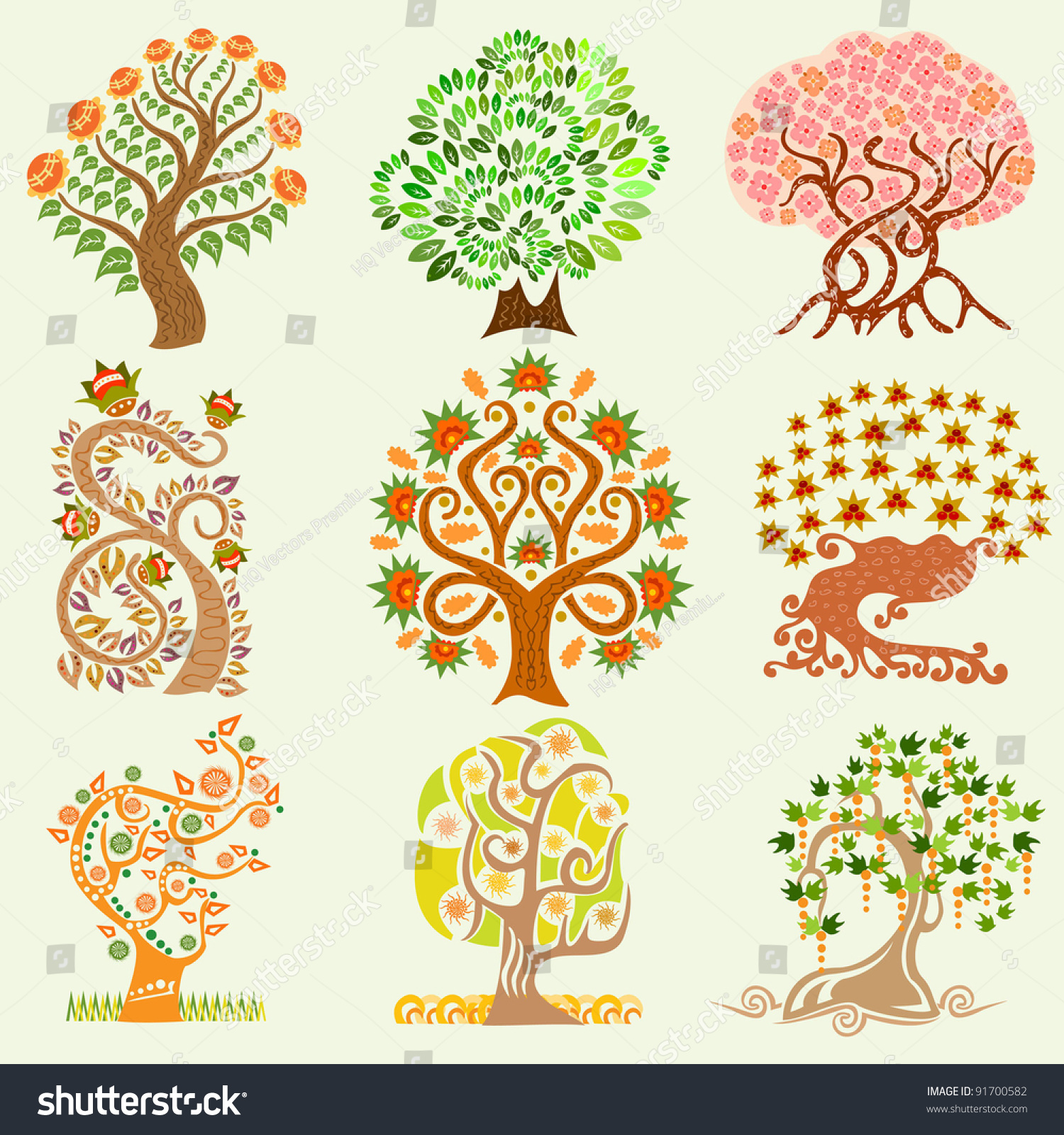 24,277 Folk art tree Images, Stock Photos & Vectors | Shutterstock