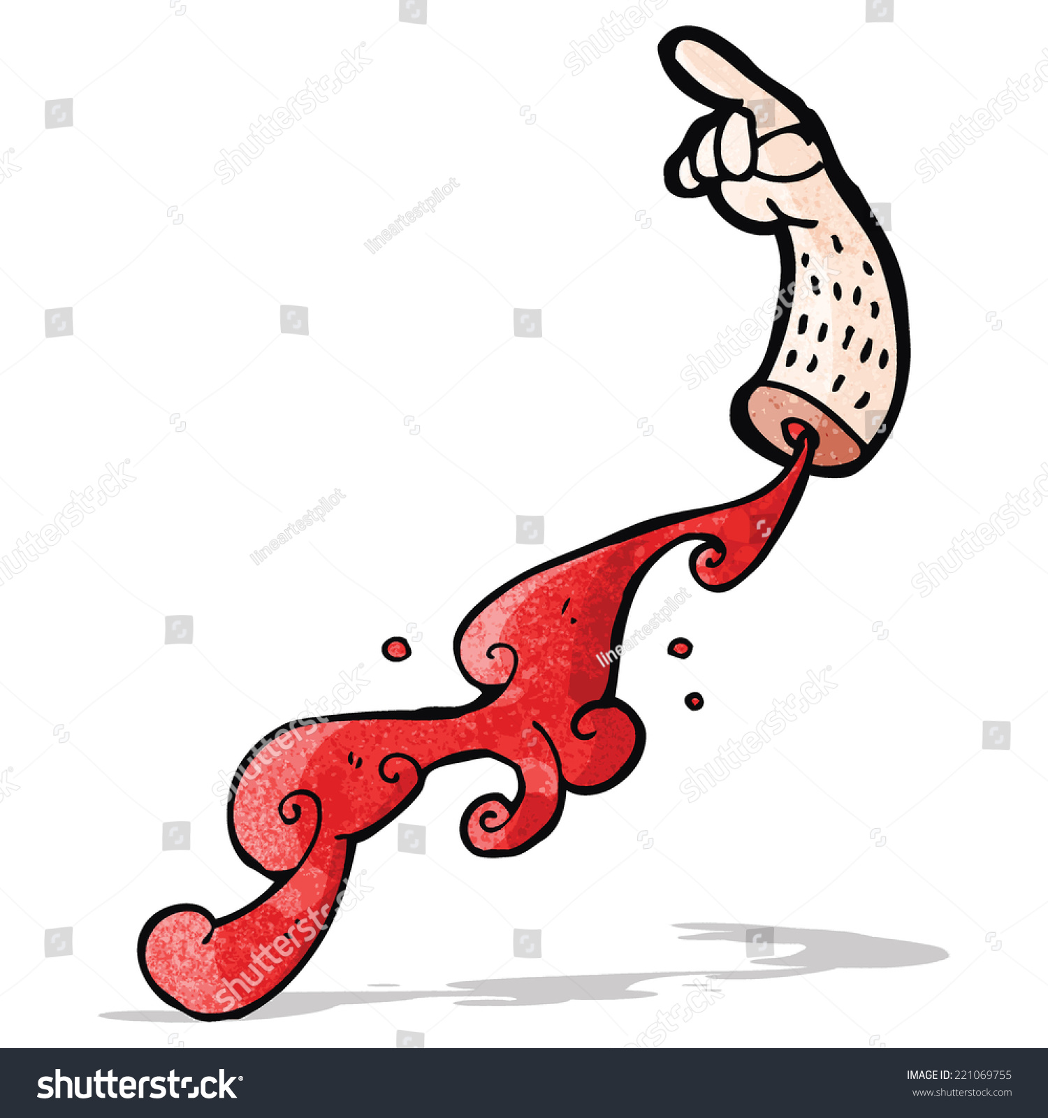 Cartoon Severed Arm Stock Vector (Royalty Free) 221069755