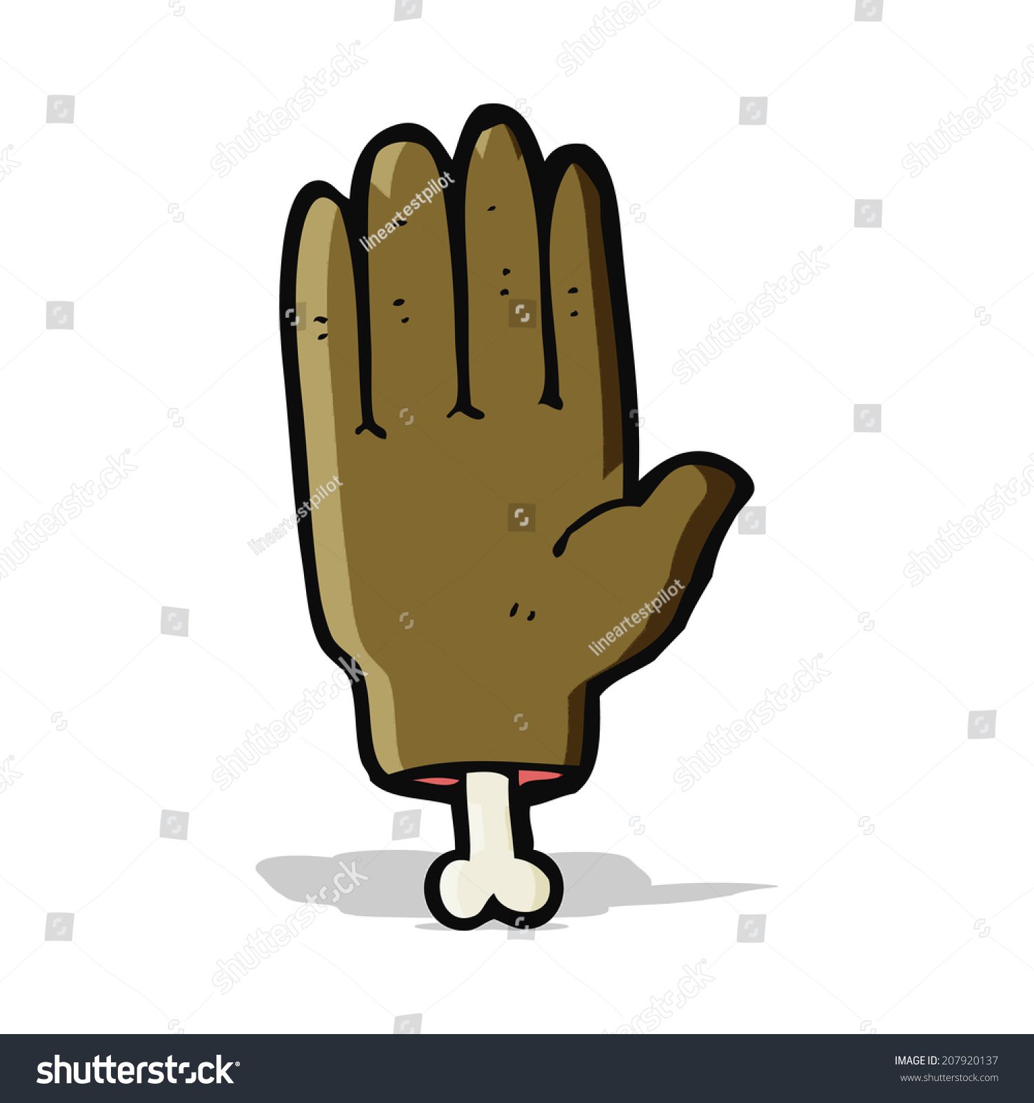 Cartoon Severed Hand Stock Vector (Royalty Free) 207920137