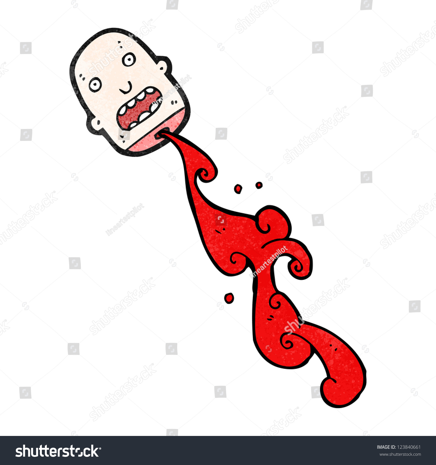 Cartoon Severed Head Stock Vector (Royalty Free) 123840661
