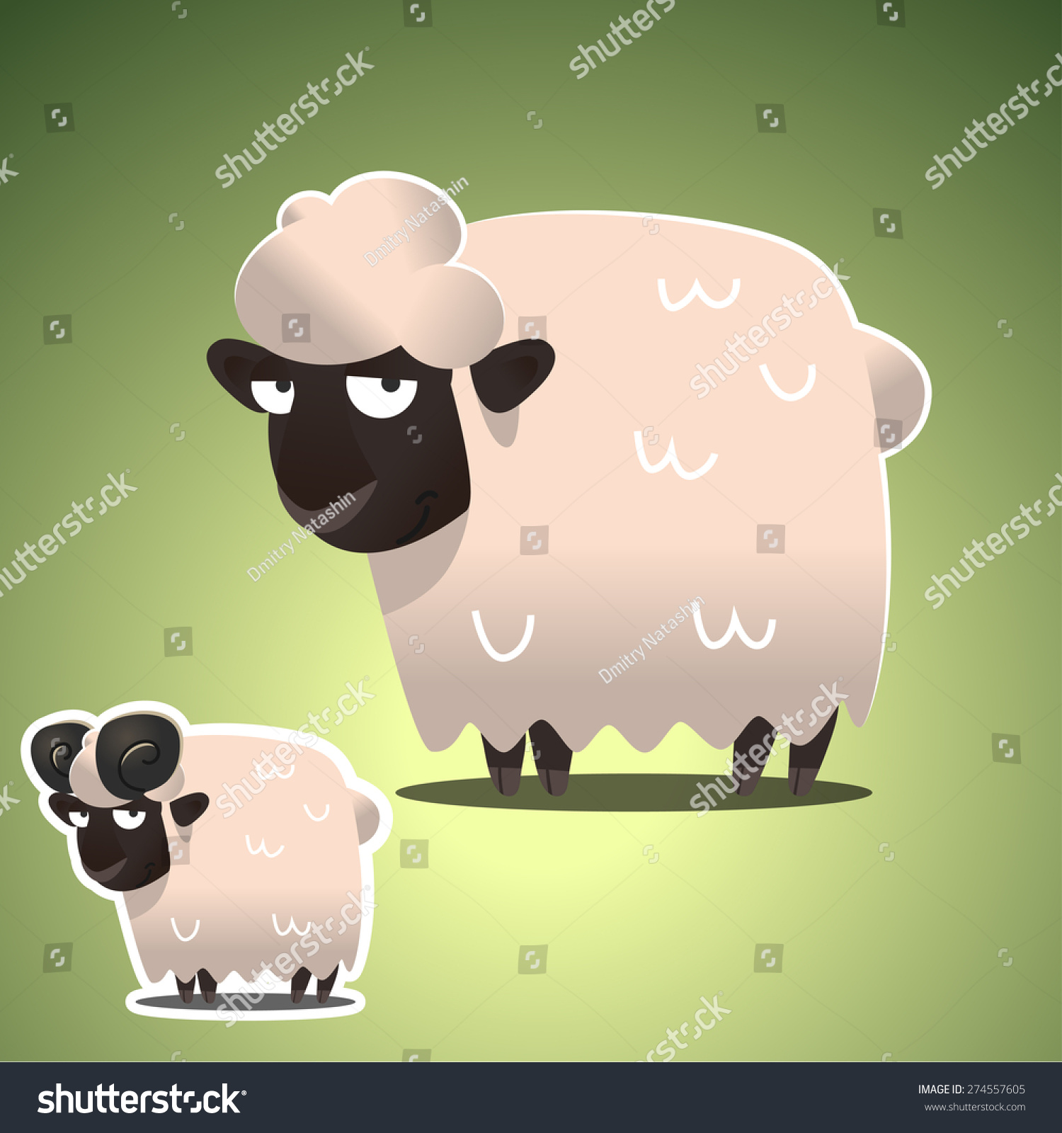 Cartoon Sheep Stock Vector (Royalty Free) 274557605
