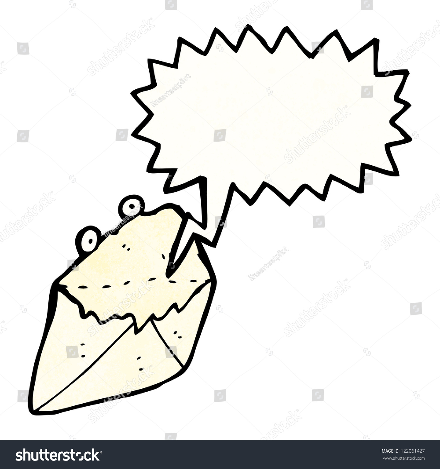 Cartoon Shouting Letter Stock Vector (Royalty Free) 122061427 ...