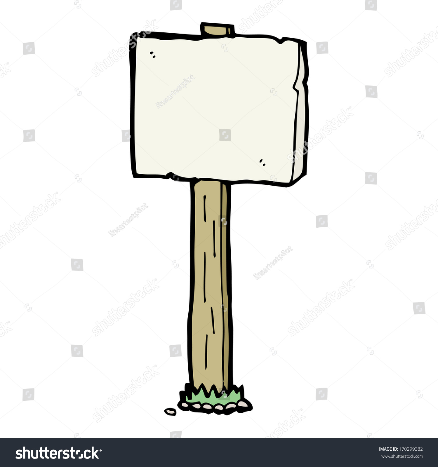 Cartoon Sign Post Stock Vector (Royalty Free) 170299382 | Shutterstock
