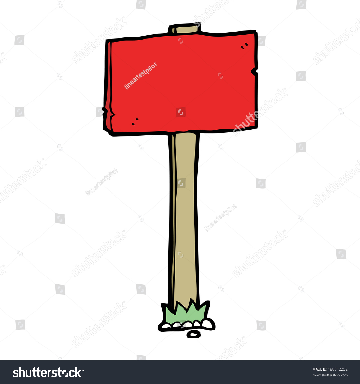 Cartoon Signpost Stock Vector (Royalty Free) 188012252 | Shutterstock