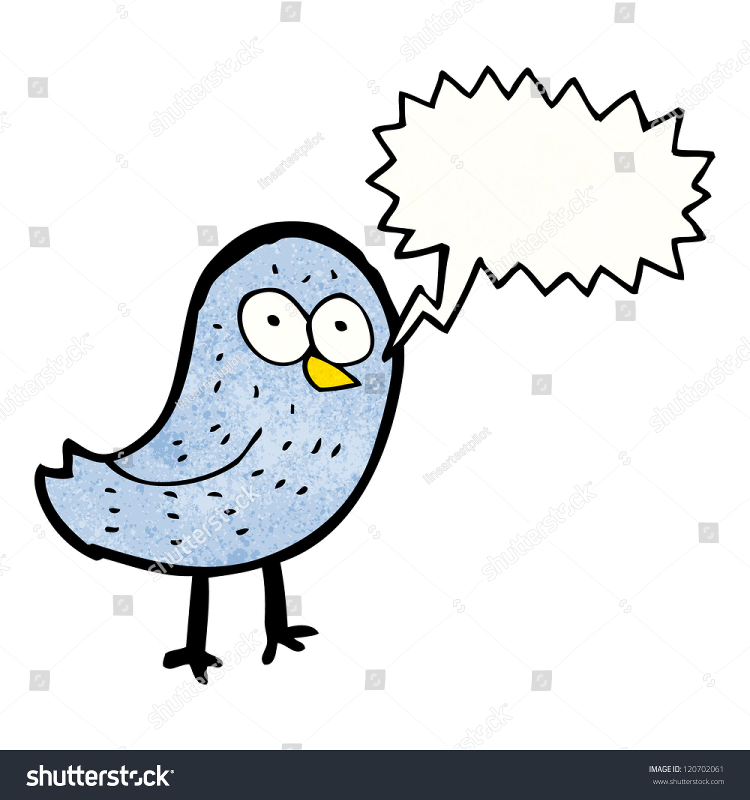 Cartoon Singing Bird 库存矢量图（免版税）120702061 | Shutterstock