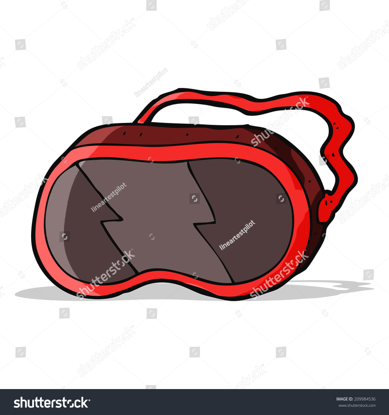 Cartoon Ski Mask Stock Vector (Royalty Free) 209984536