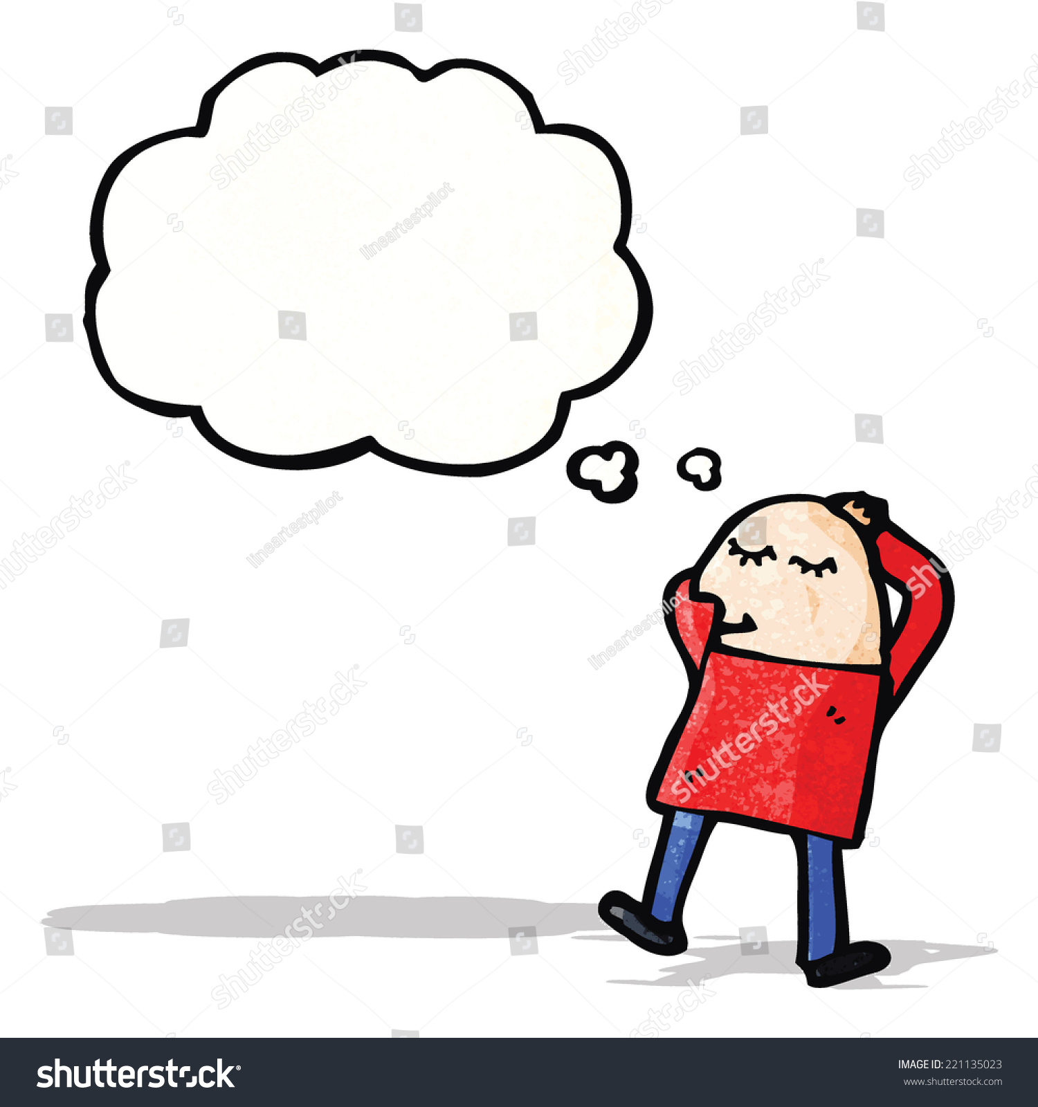Cartoon Sleeping Man Stock Vector (Royalty Free) 221135023