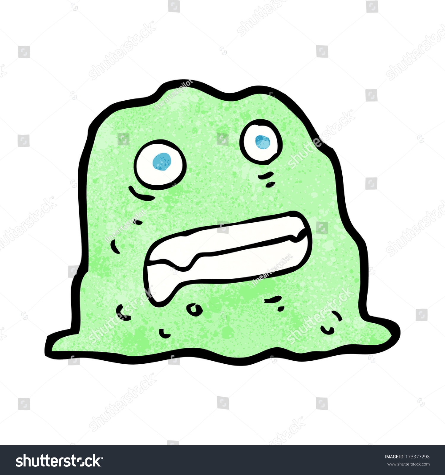 Cartoon Slime Creature Stock Vector (Royalty Free) 173377298 | Shutterstock