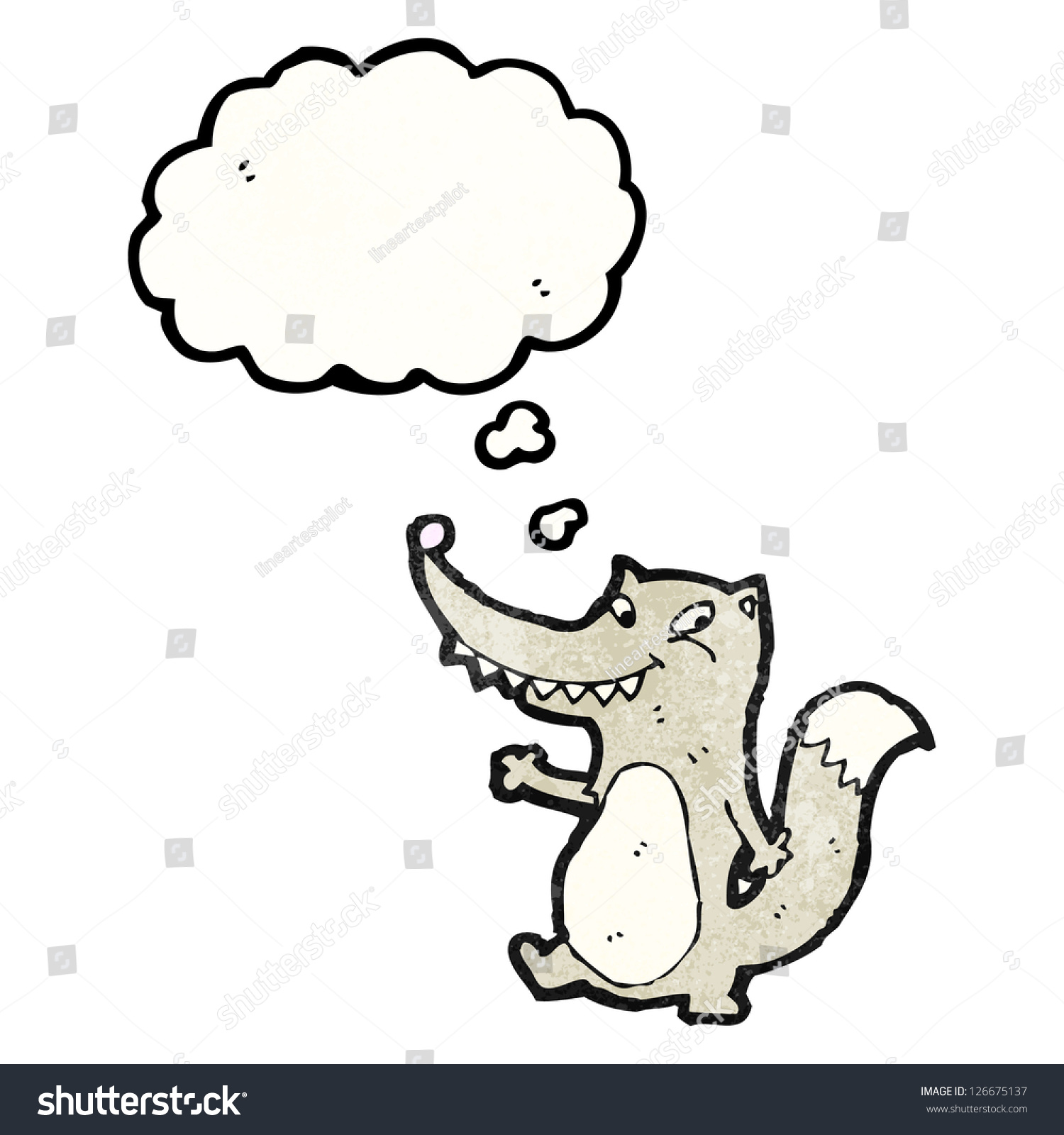 Cartoon Sly Wolf Stock Vector (Royalty Free) 126675137 | Shutterstock
