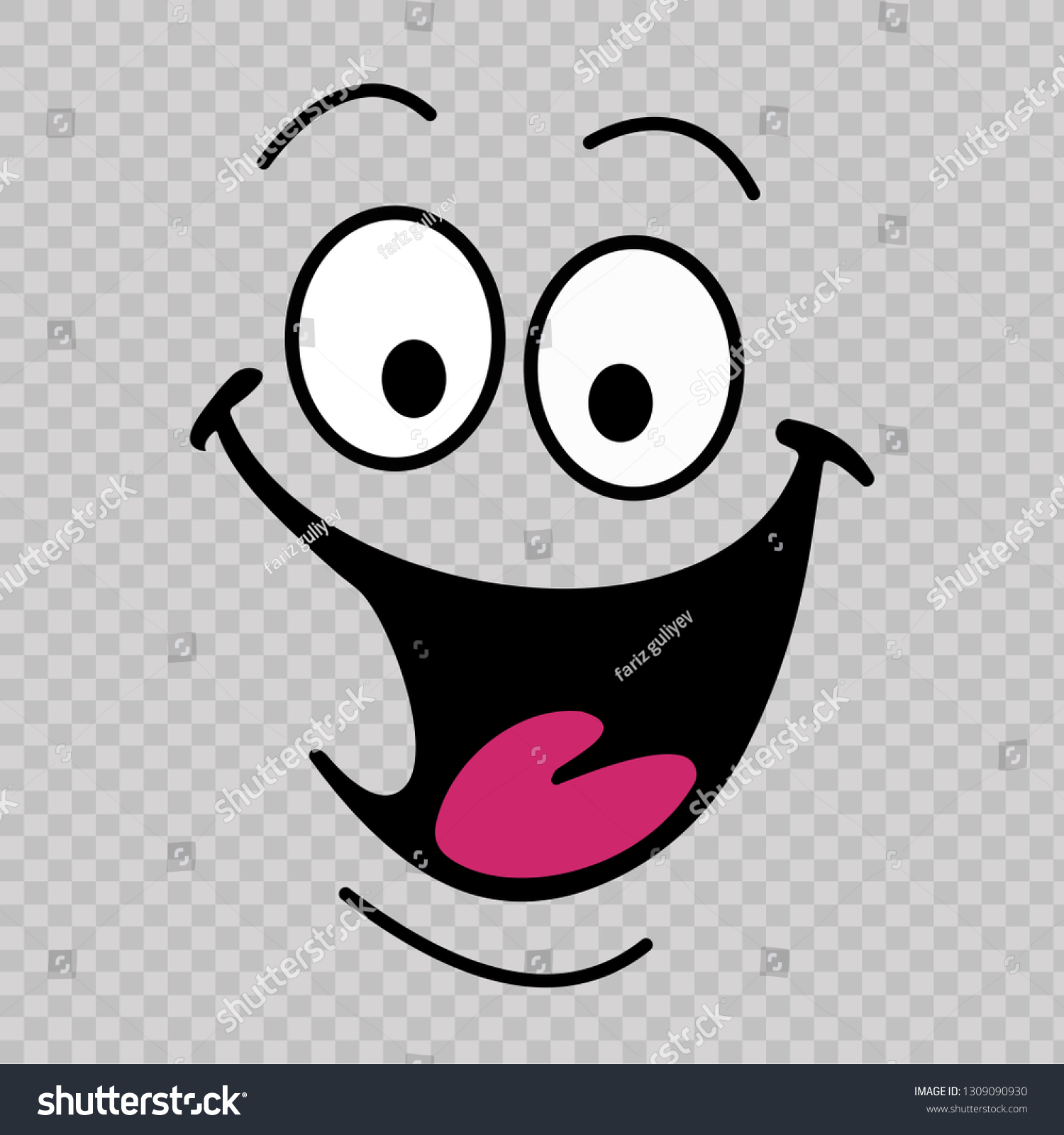 Cartoon Smile Vector Illustration: vector de stock (libre de regalías ...